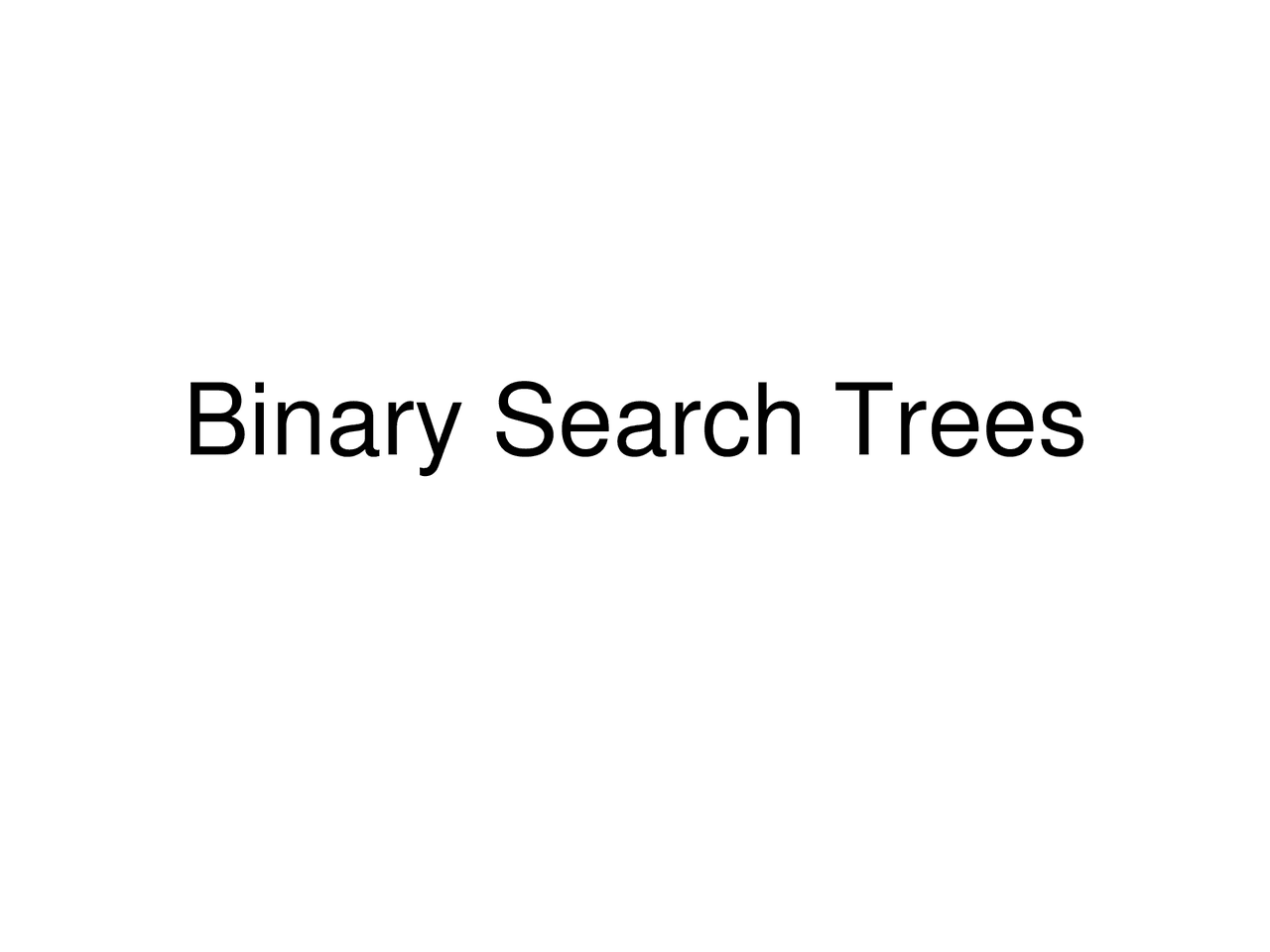Binary Search Trees Summaries Computer Science Docsity