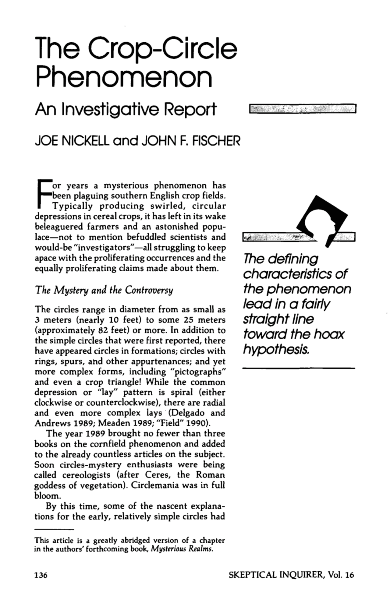 The Crop-Circle Phenomenon | Study notes English | Docsity