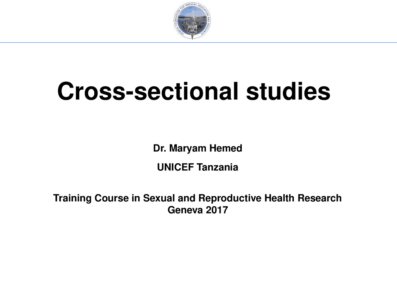 Cross-sectional studies | Slides Public Health | Docsity