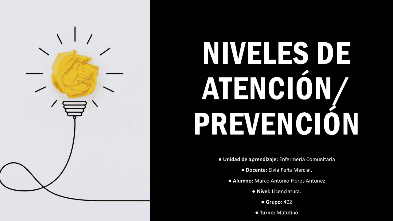 Niveles De Atencionprevencion De Enfermeria Resúmenes De Enfermería
