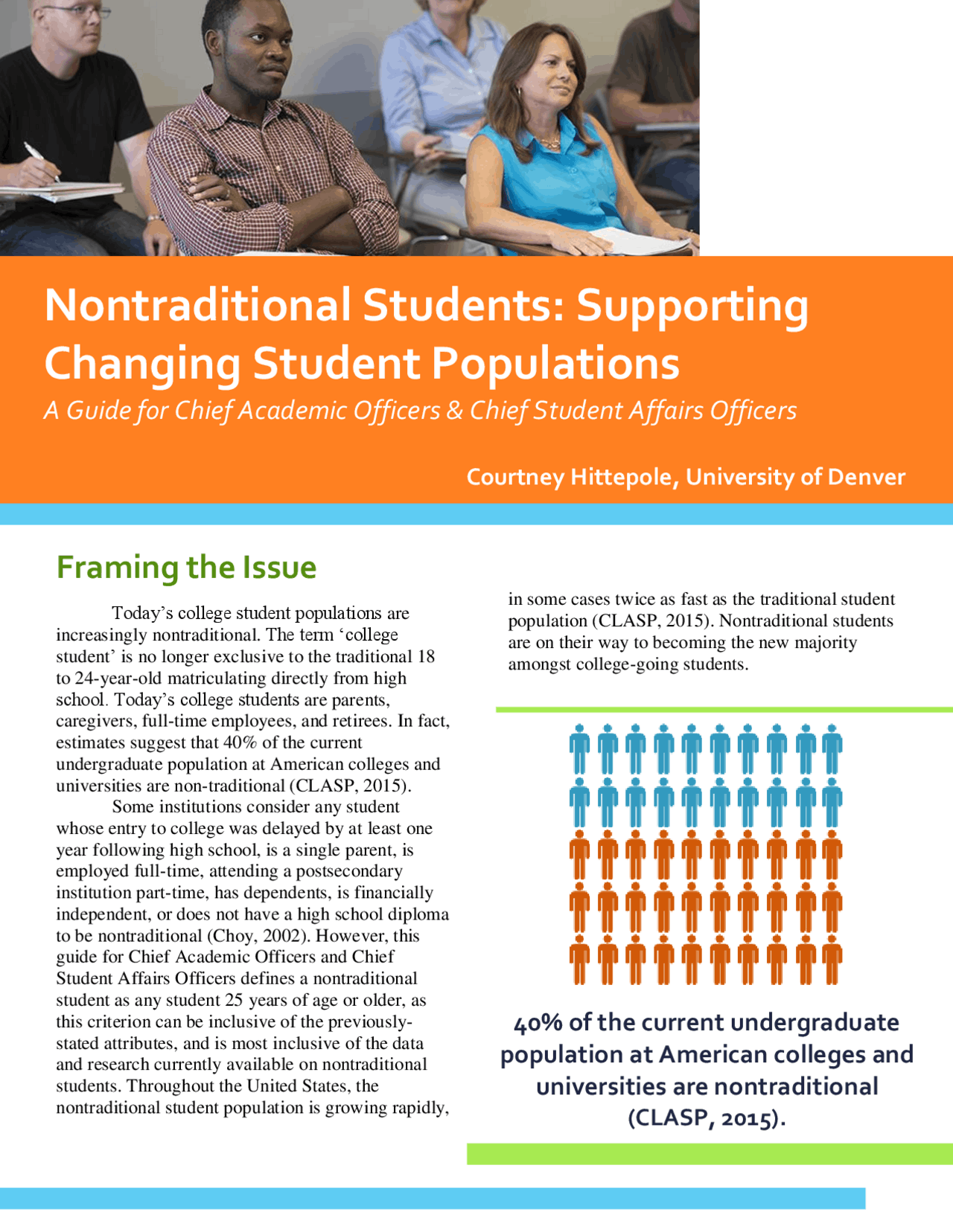Nontraditional Students: Supporting Changing ... | Lecture notes ...