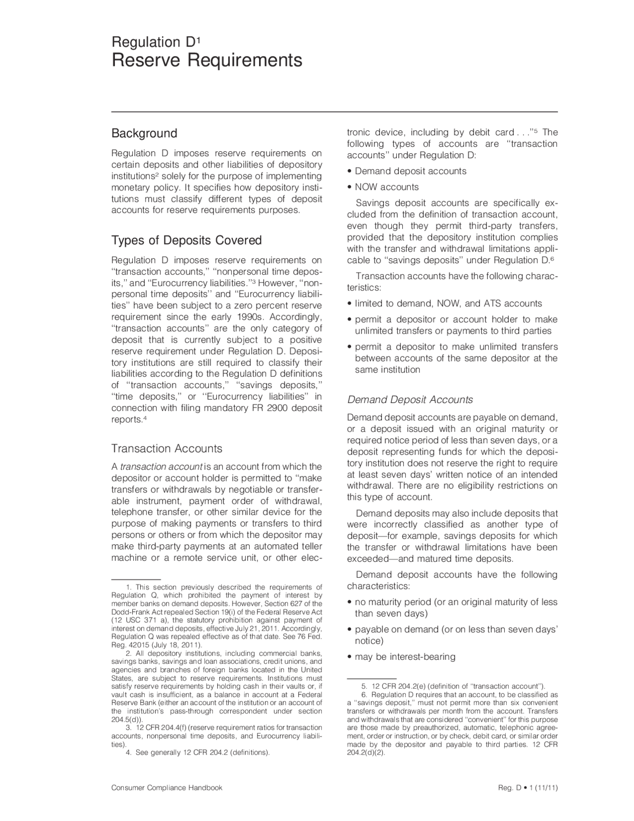 Reserve Requirements | Exercises Business Accounting | Docsity