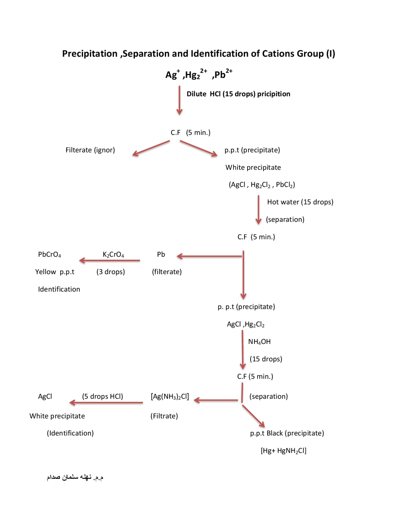 Precipitation ,Separation and Identification of Cations Group (I ...