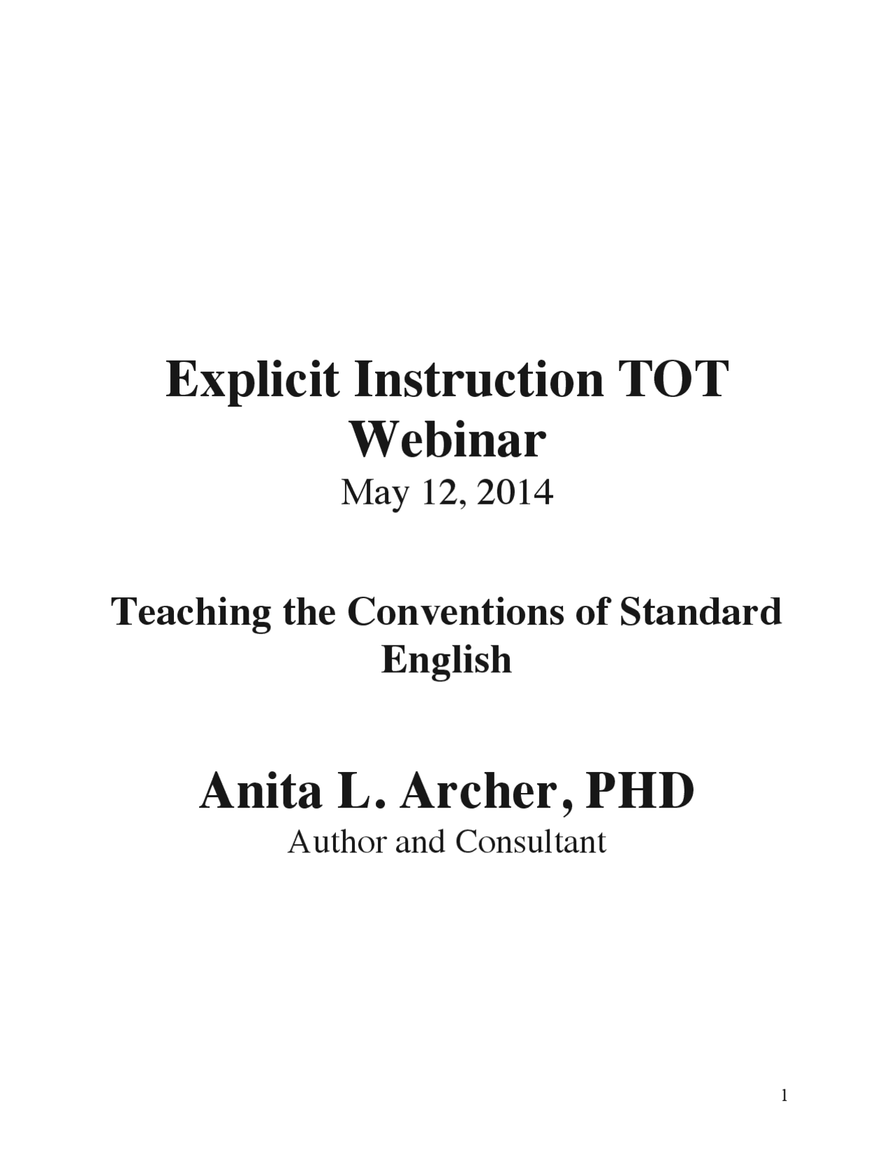 Conventions Examples | Ejercicios Inglés | Docsity