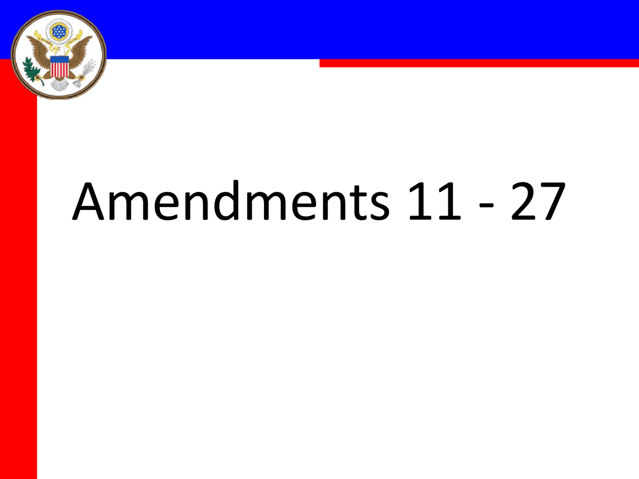 Amendments 11 | Slides Federal Courts | Docsity