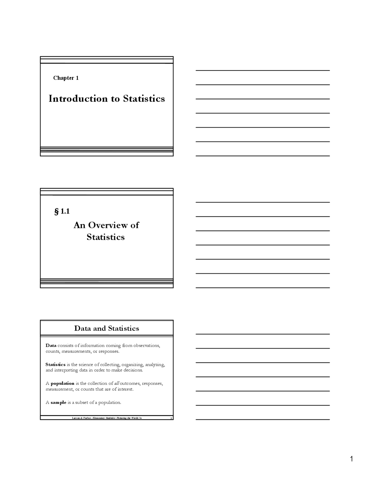 Introduction to Statistics | Exercises Statistics | Docsity