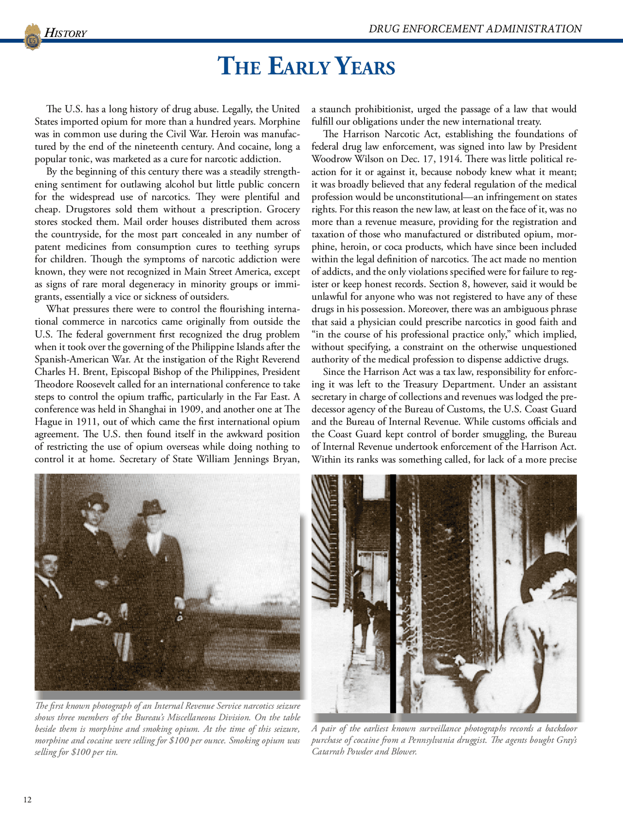 The Drug Enforcement Administration (DEA) The Early Years | Summaries ...