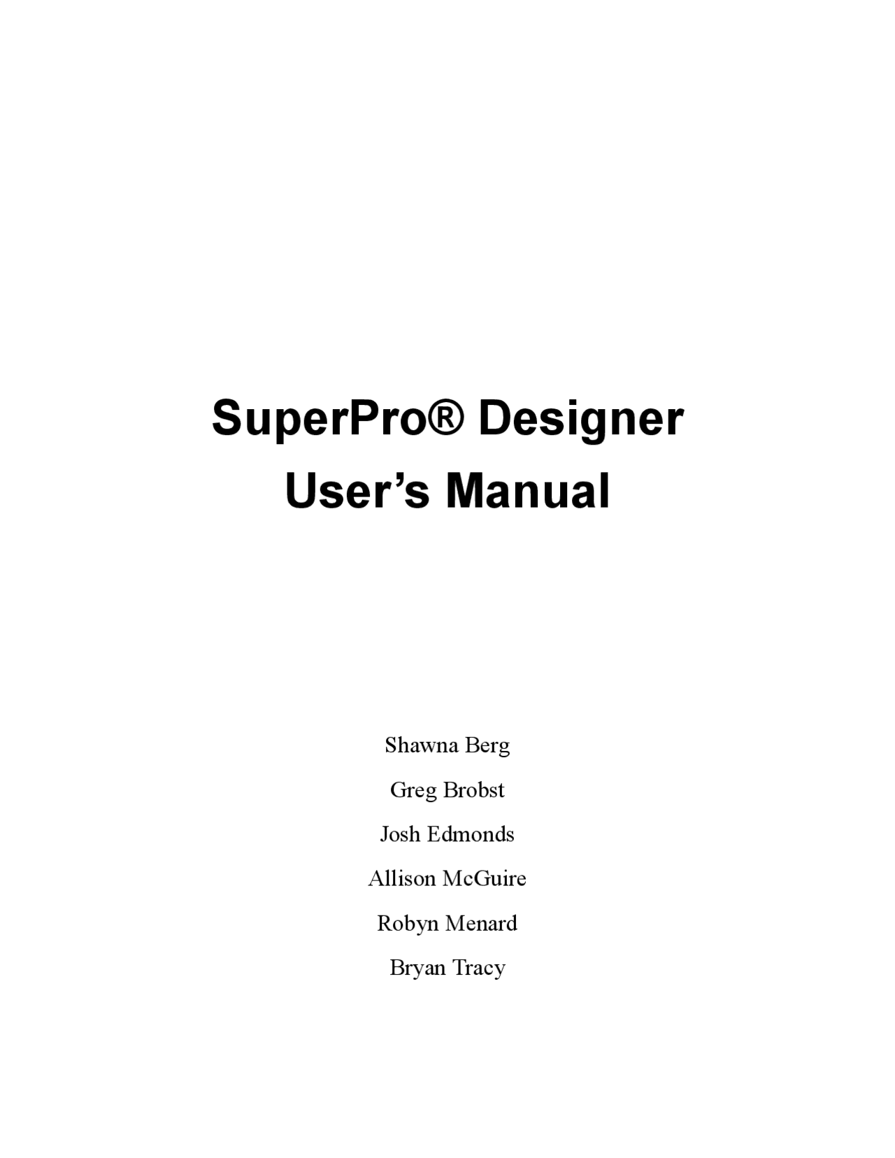 SuperPro® Designer User's Manual | Lecture notes Design | Docsity