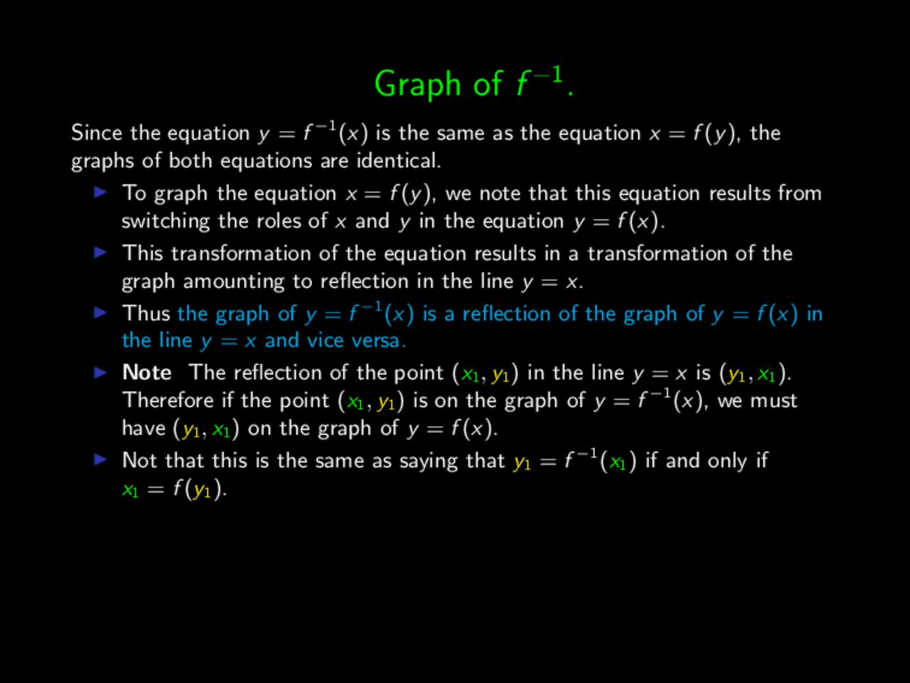 Graph of f . | Summaries Pre-Calculus | Docsity