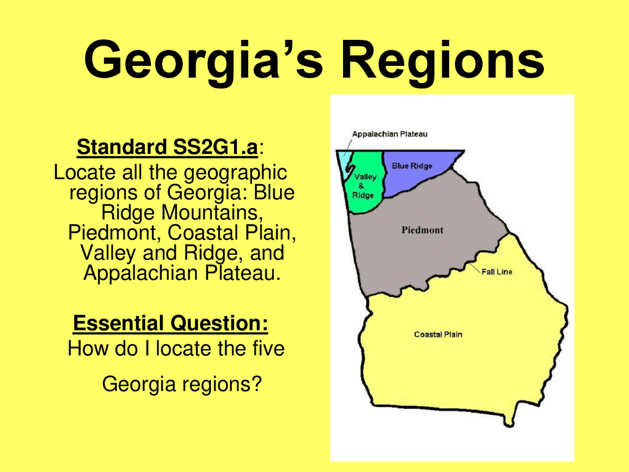 Georgia's Regions | Schemes and Mind Maps Geography | Docsity