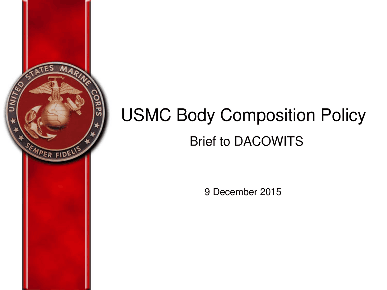 USMC Body Composition Policy | Study notes Physical Activity and Sport ...