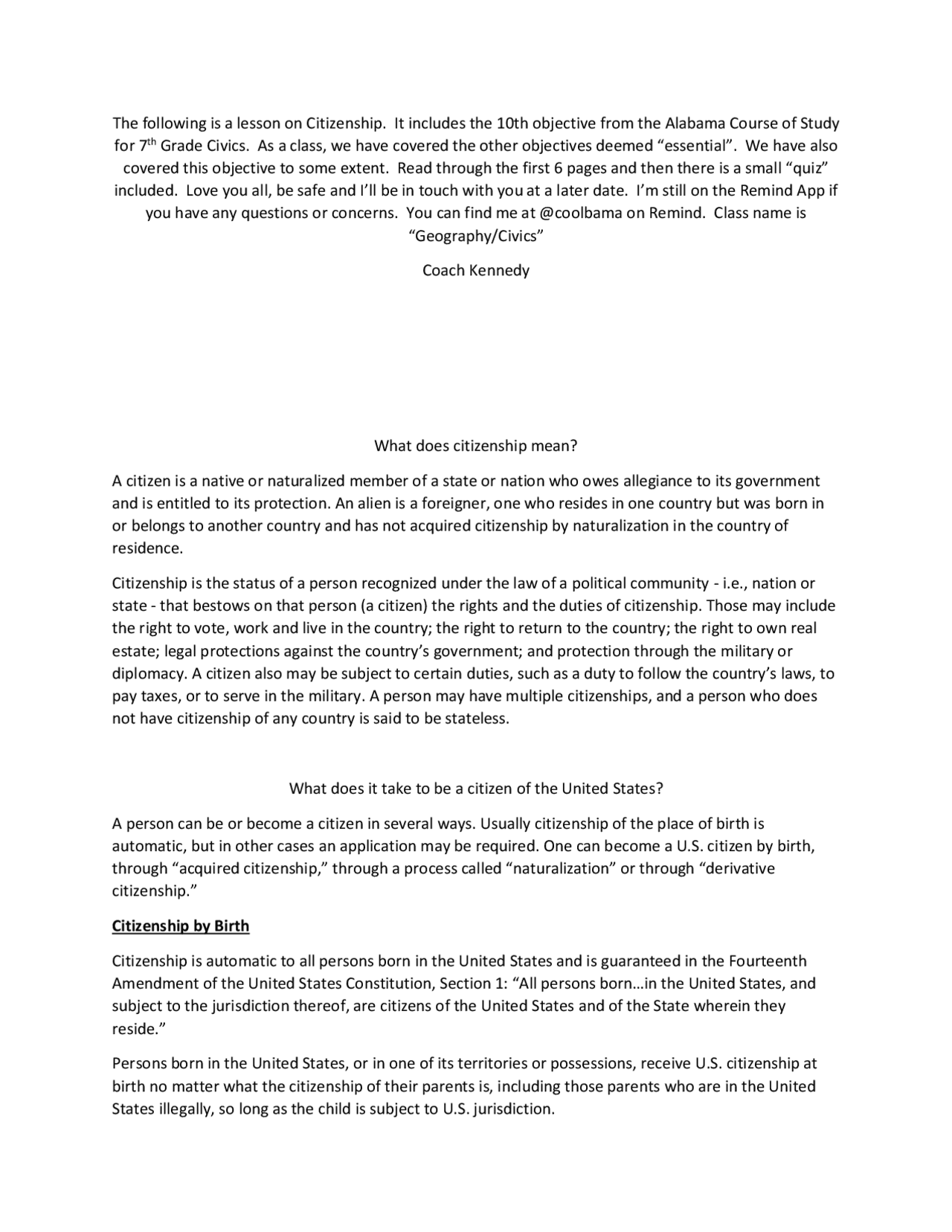 Citizenship Lesson Schemes And Mind Maps Law Docsity