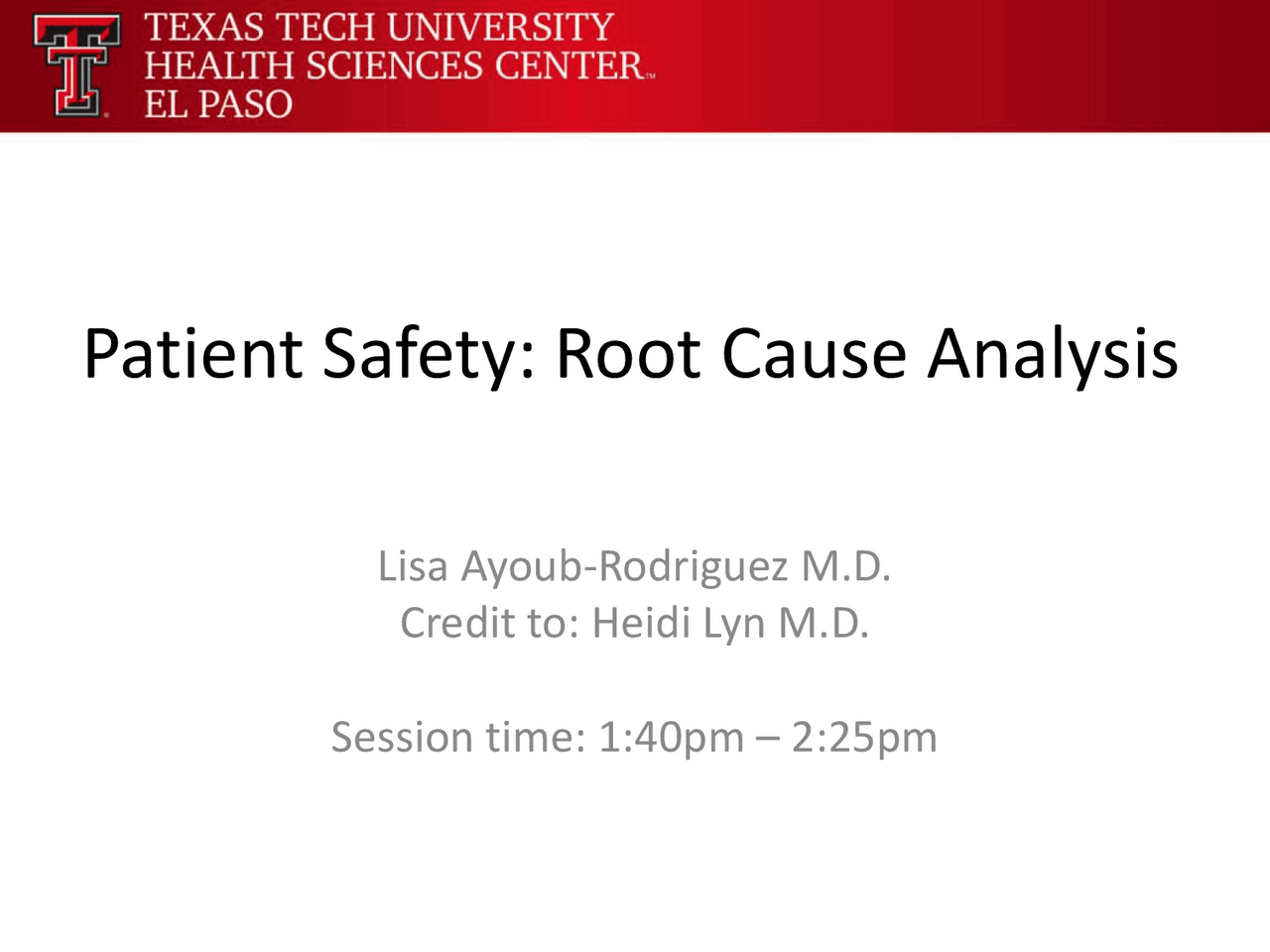 Patient Safety: Root Cause Analysis | Slides Nursing | Docsity