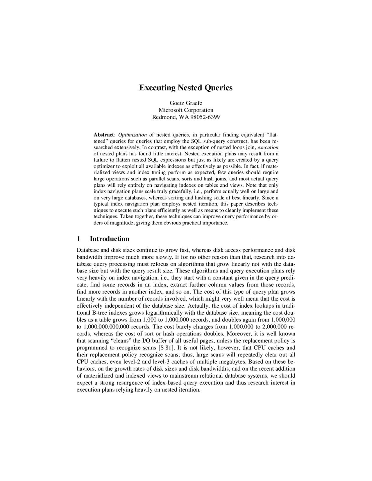 Executing Nested Queries | Exams Design | Docsity Executing Nested Queries | Exams Design | Docsity