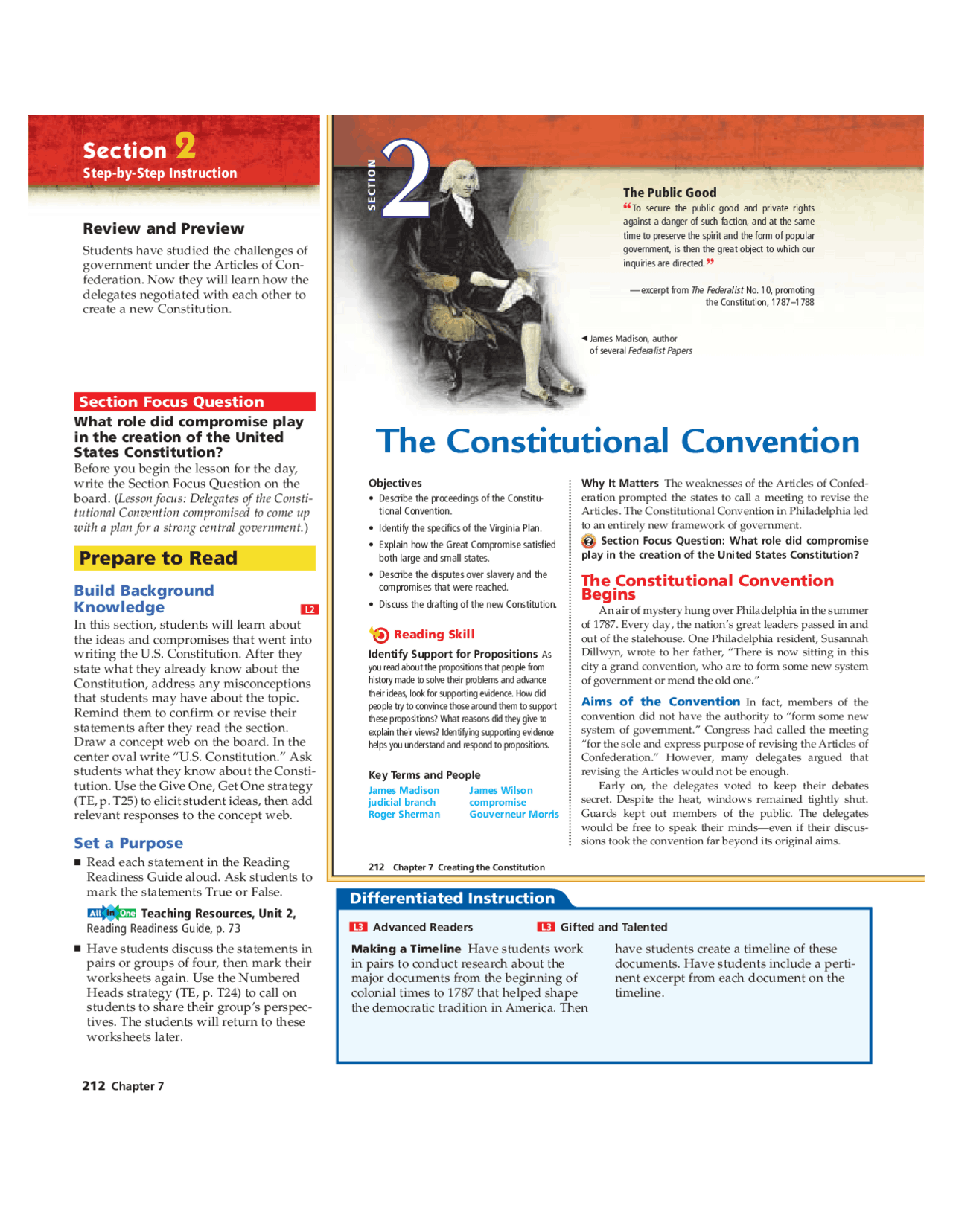 The Constitutional Convention | Study notes History | Docsity