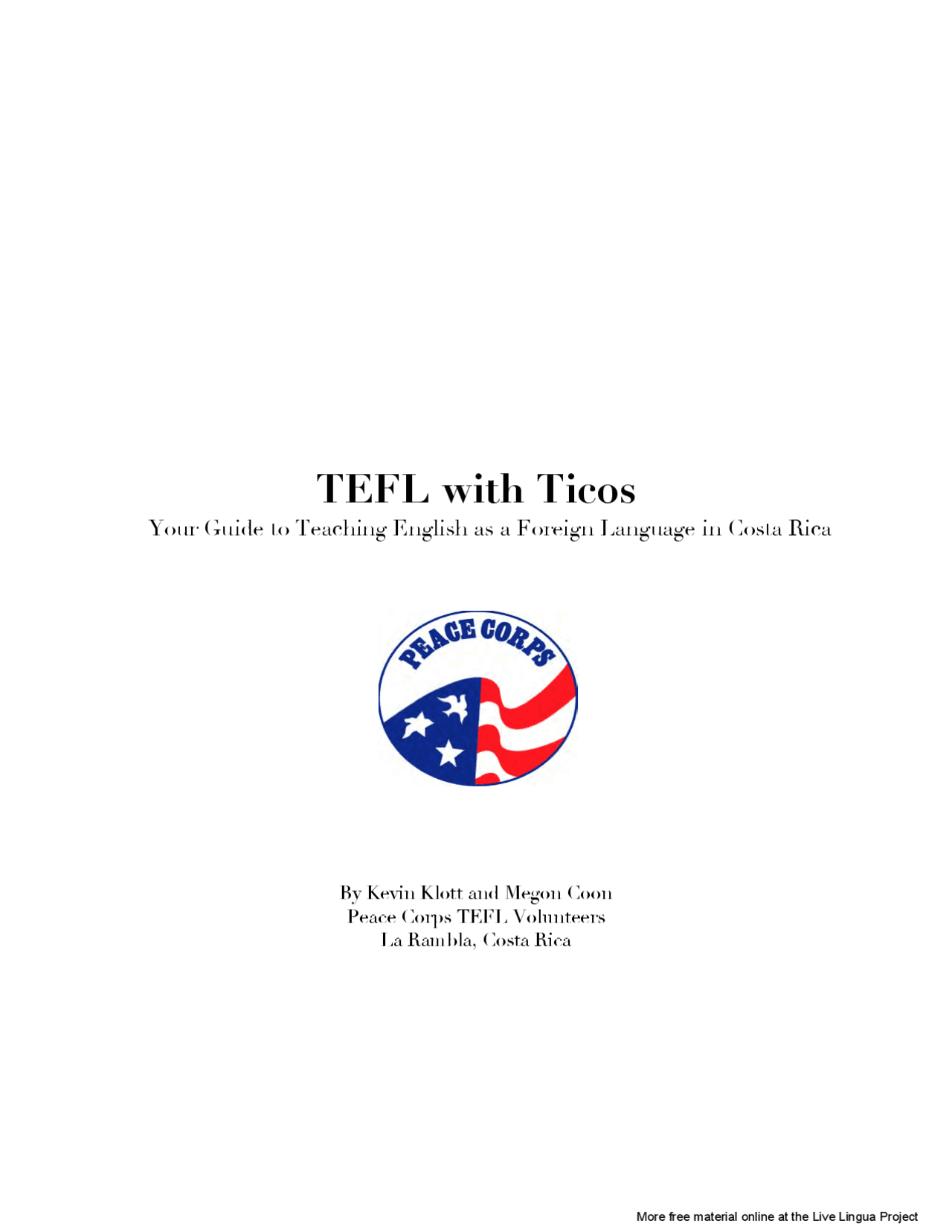 TEFL with Ticos | Exercises English | Docsity
