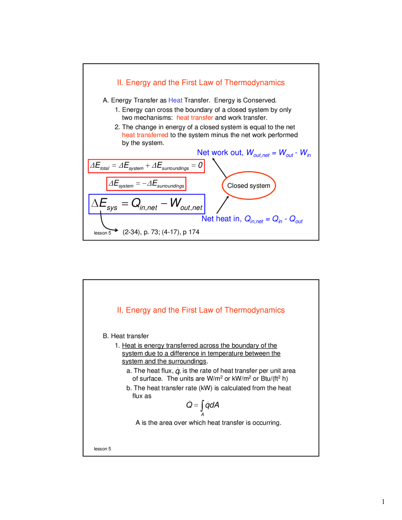 Ii Energy And The First Law Of Thermodynamics Exercises Law Docsity