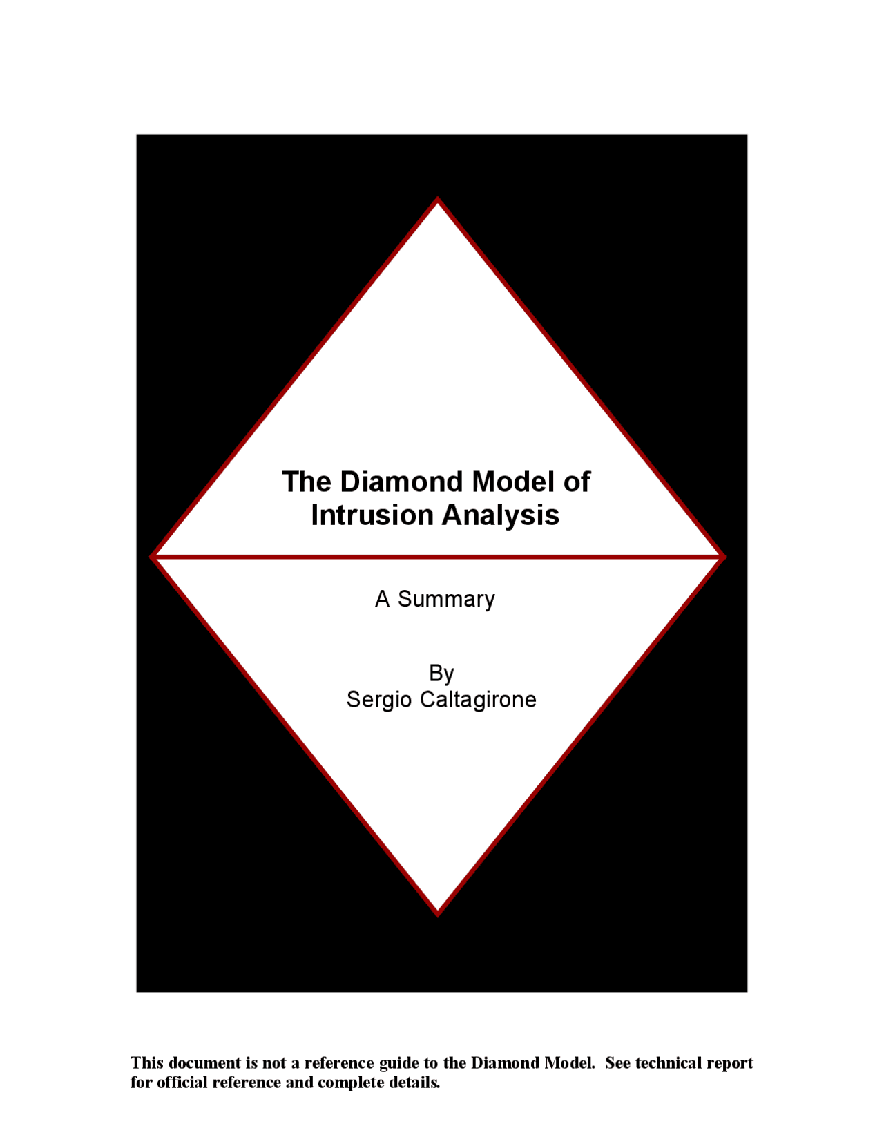 The Diamond Model of Intrusion Analysis | Active Response | Summaries ...