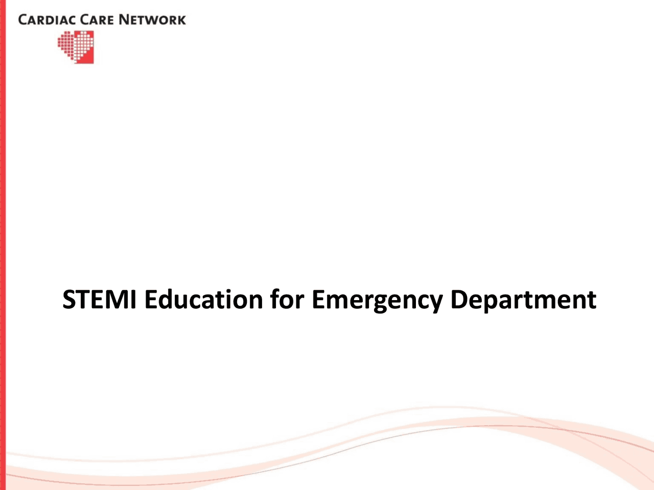 STEMI Education for Emergency Department | Esquemas y mapas ...