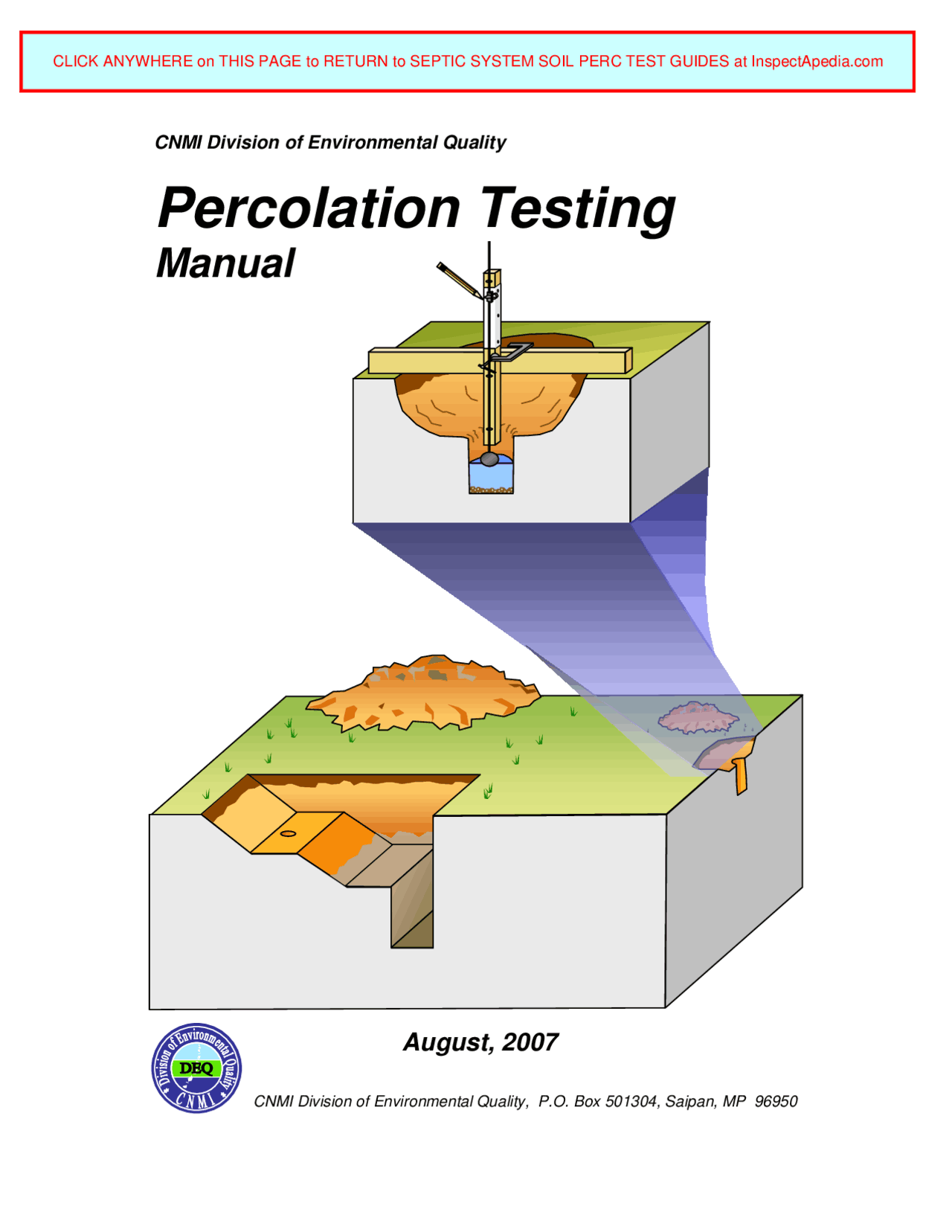 Percolation Testing Manual | Exercises Design | Docsity