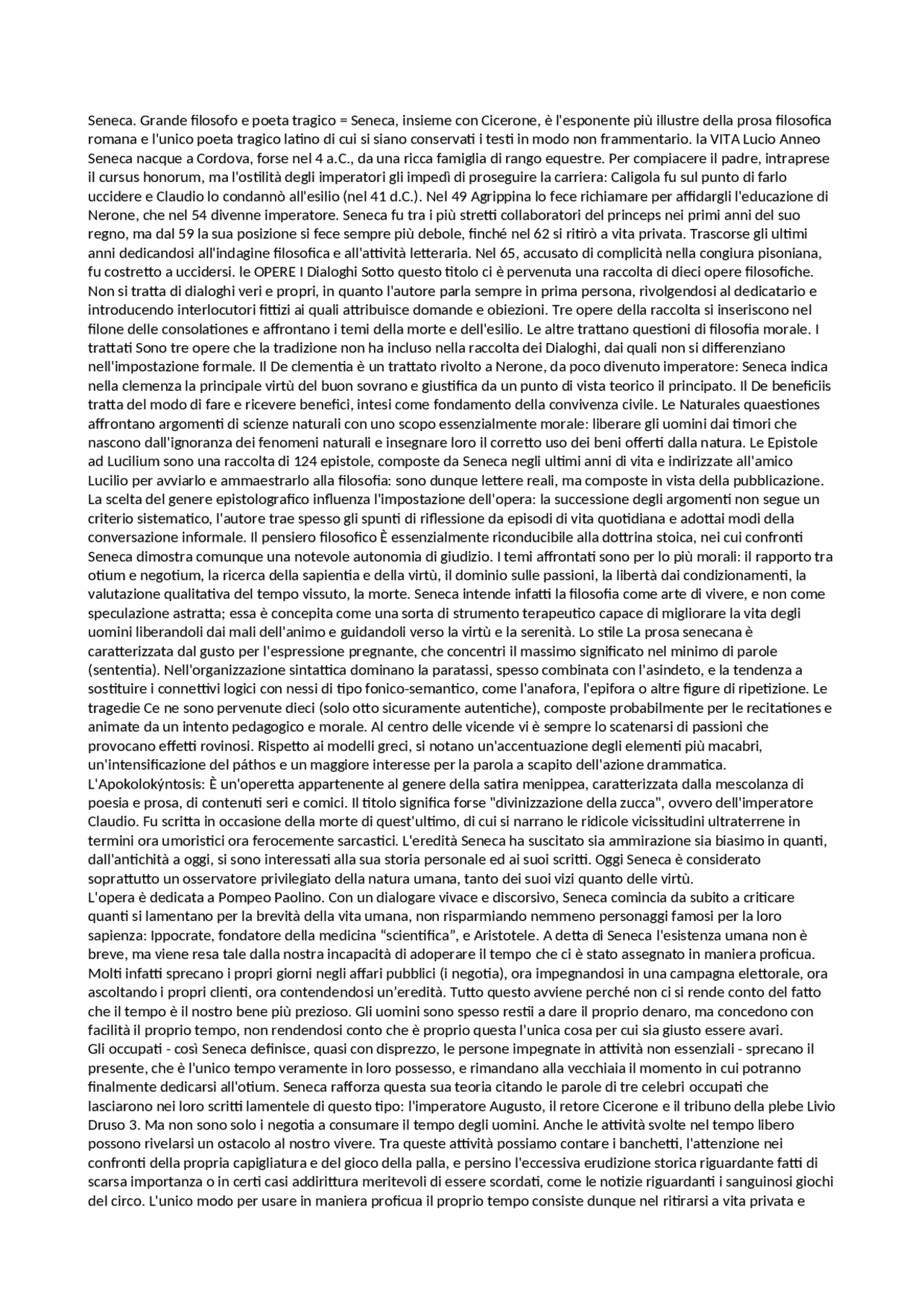 Letteratura Latina 5 Superiore Appunti Di Latino Docsity