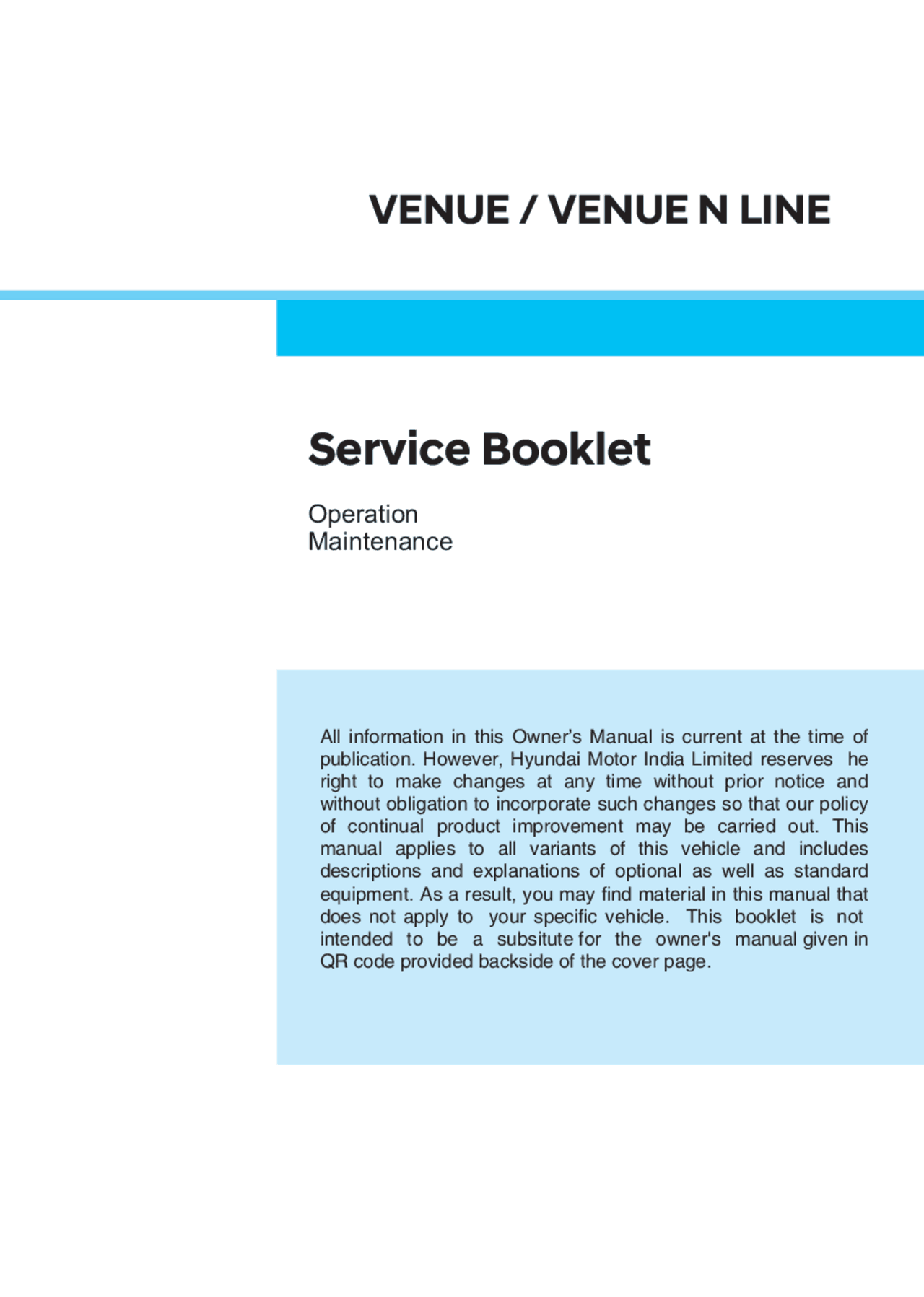 Service Booklet | Slides Law | Docsity