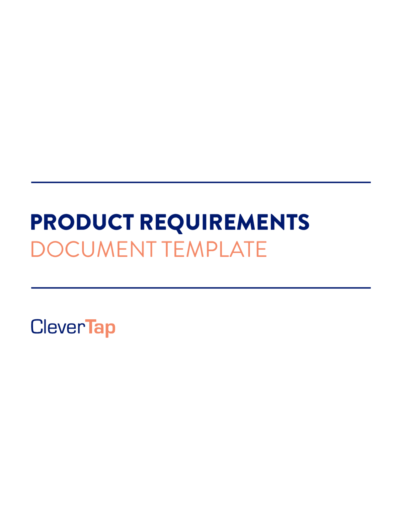 PRODUCT REQUIREMENTS DOCUMENT TEMPLATE | Exams Product Development | Docsity