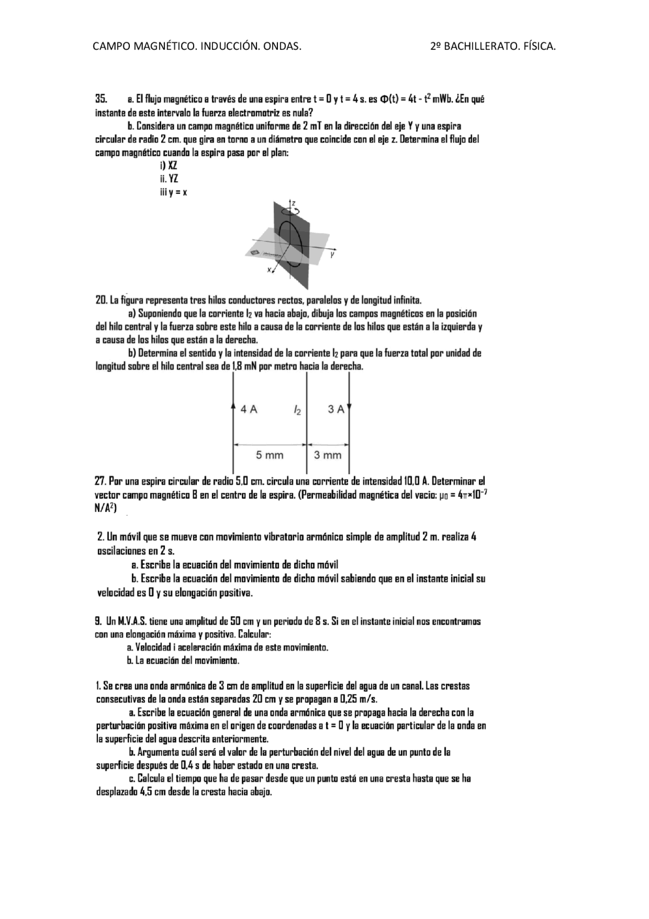 Examenes de matematicas | Ejercicios de Matemáticas | Docsity