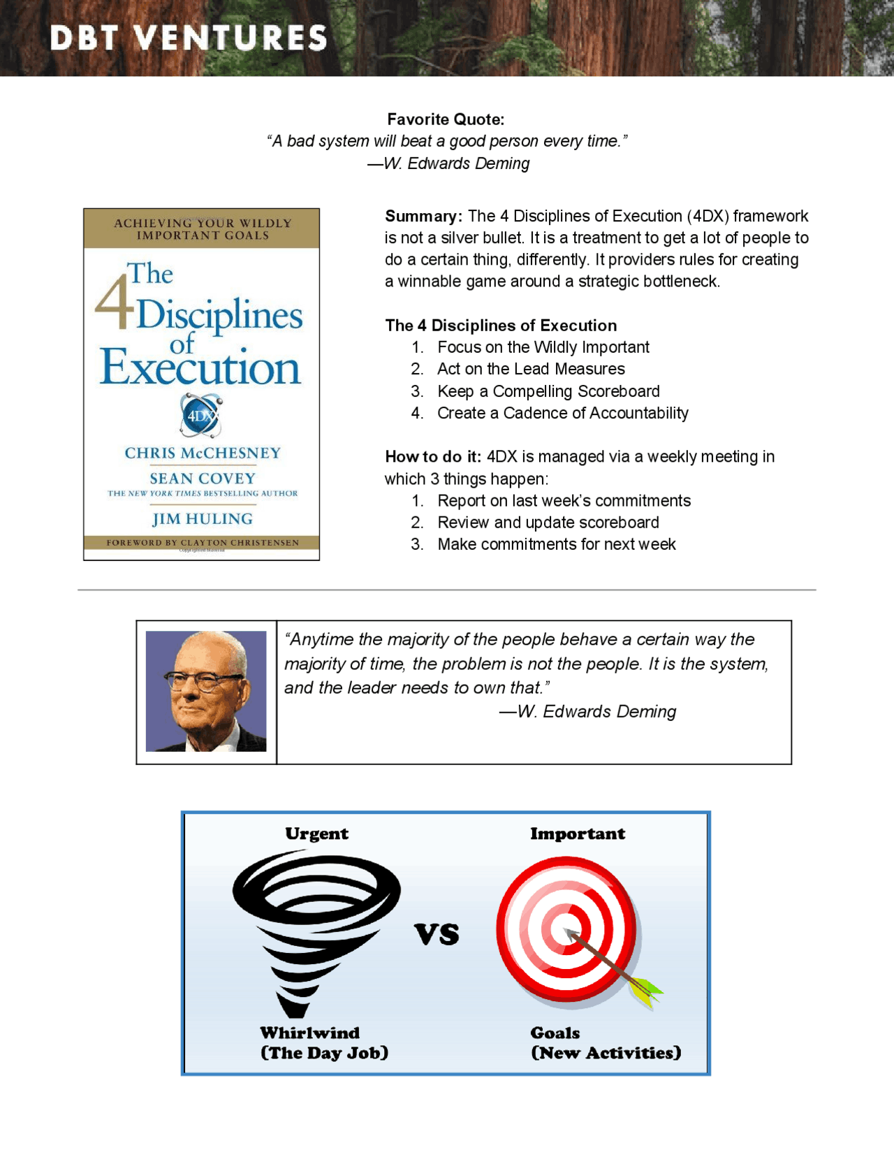 The 4 Disciplines Of Execution Exams Business Docsity
