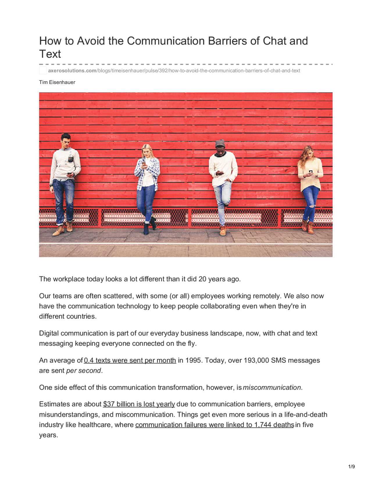 How to Avoid the Communication Barriers of Chat and Text | Lecture ...