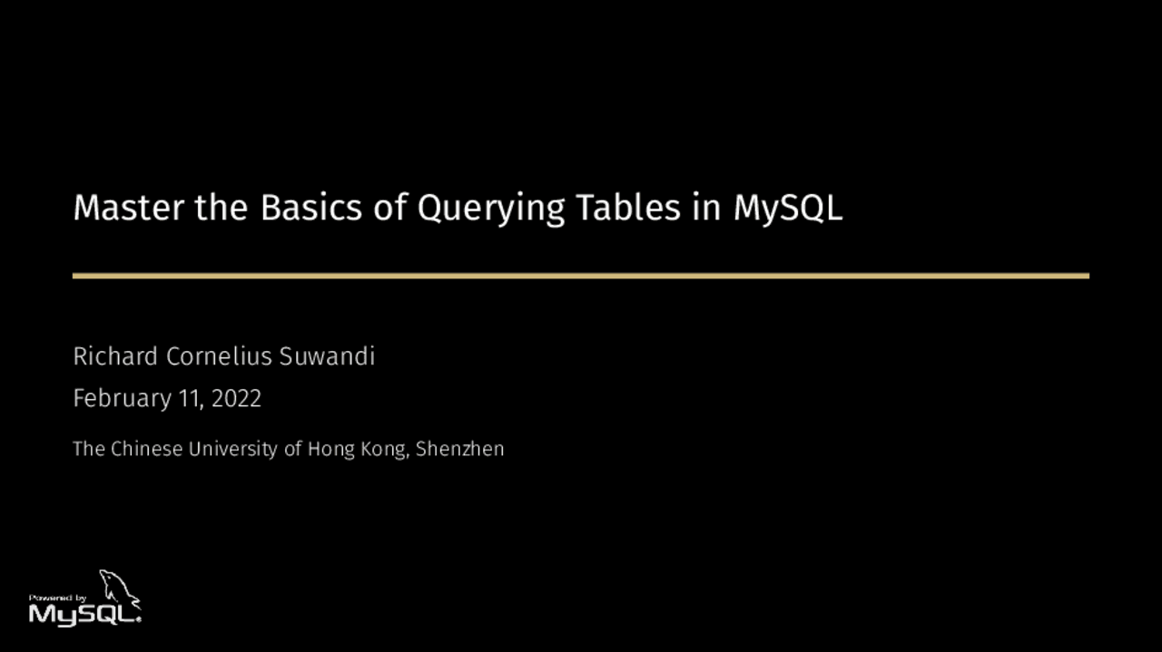 Master The Basics Of Querying Tables In Mysql Exercises Operating Systems Docsity