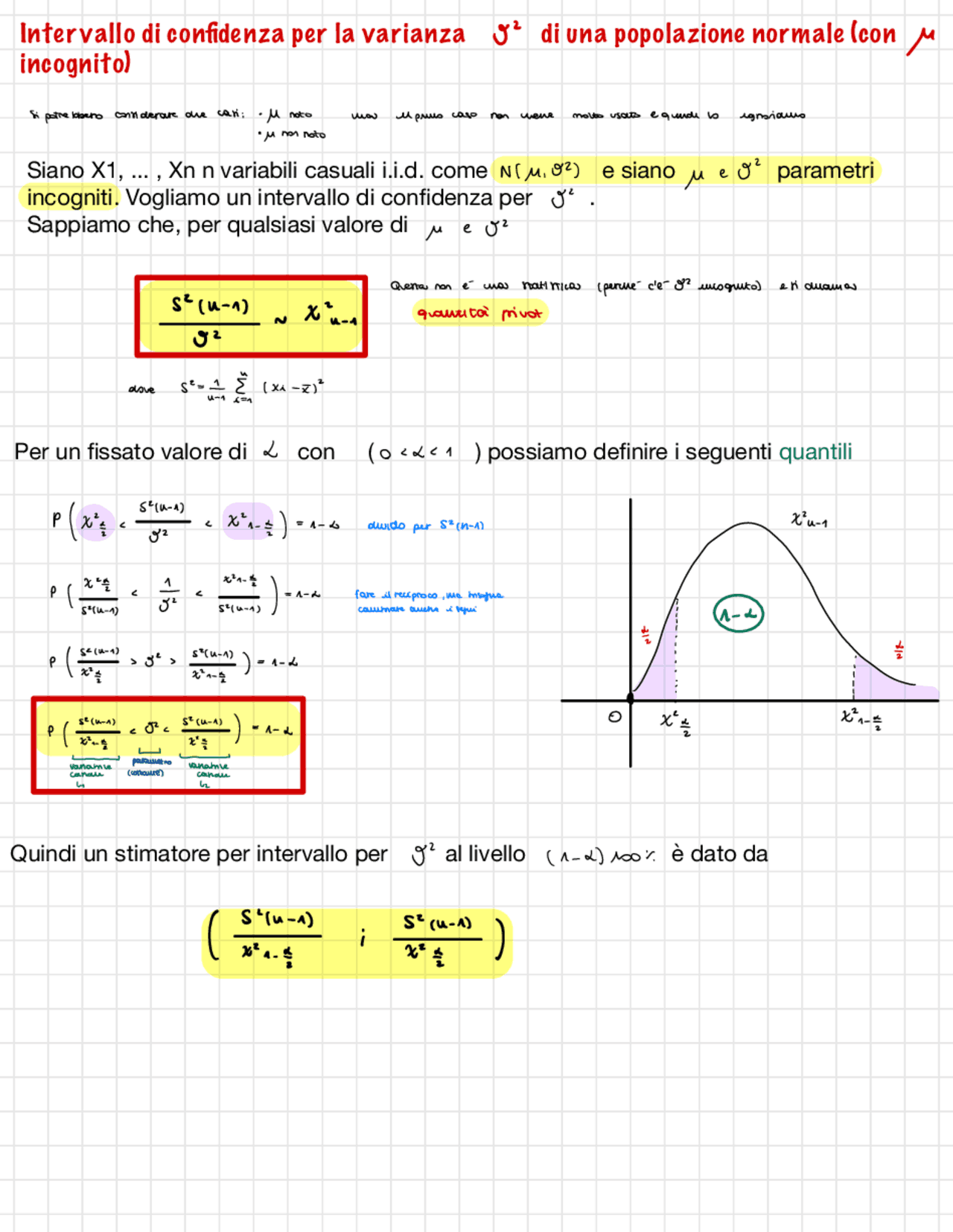 Statistica inferenziale parte 2 | Appunti di Statistica | Docsity
