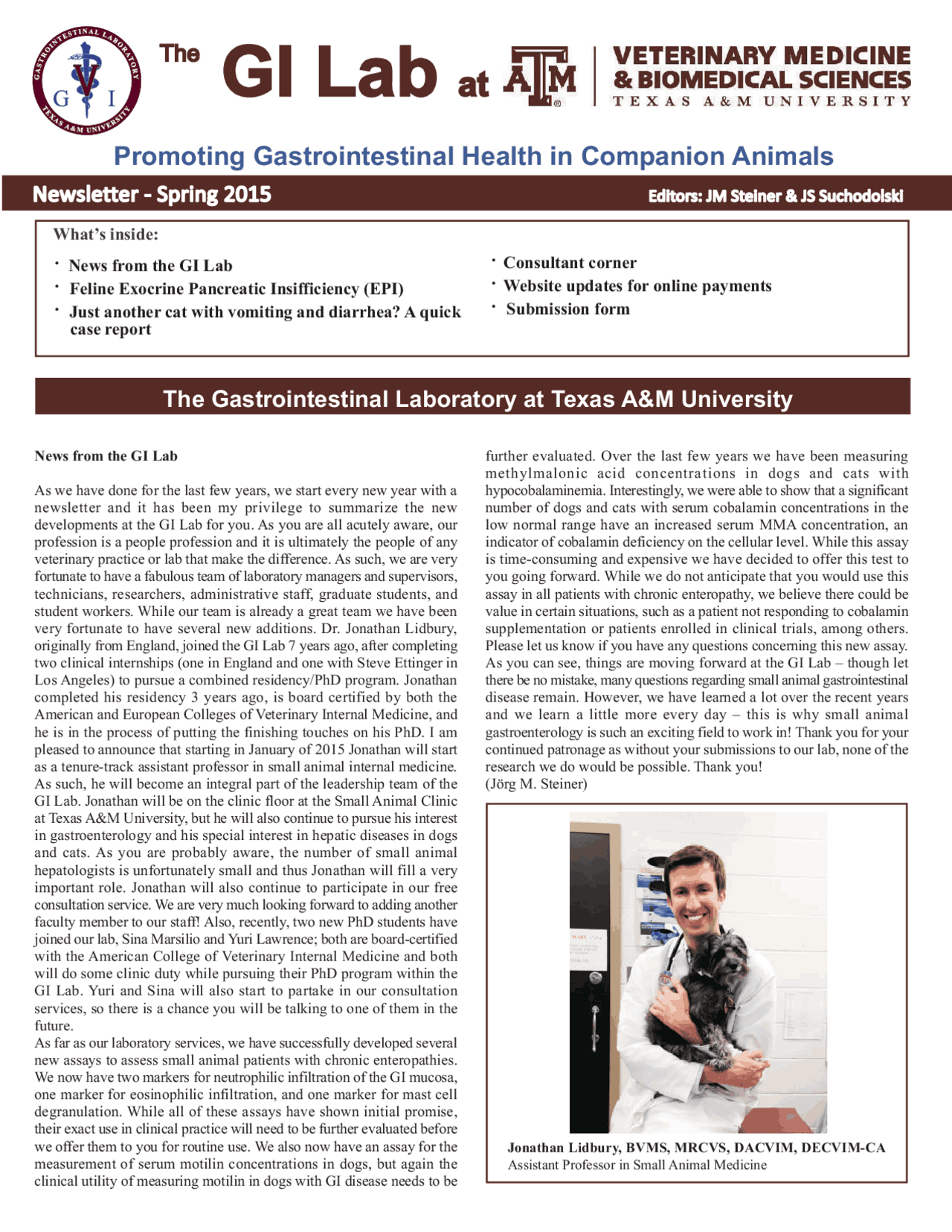 The GI Lab at | Slides Veterinary | Docsity