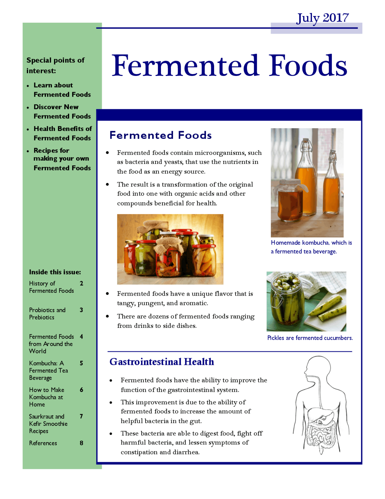 Fermented Foods | Slides Medicine | Docsity