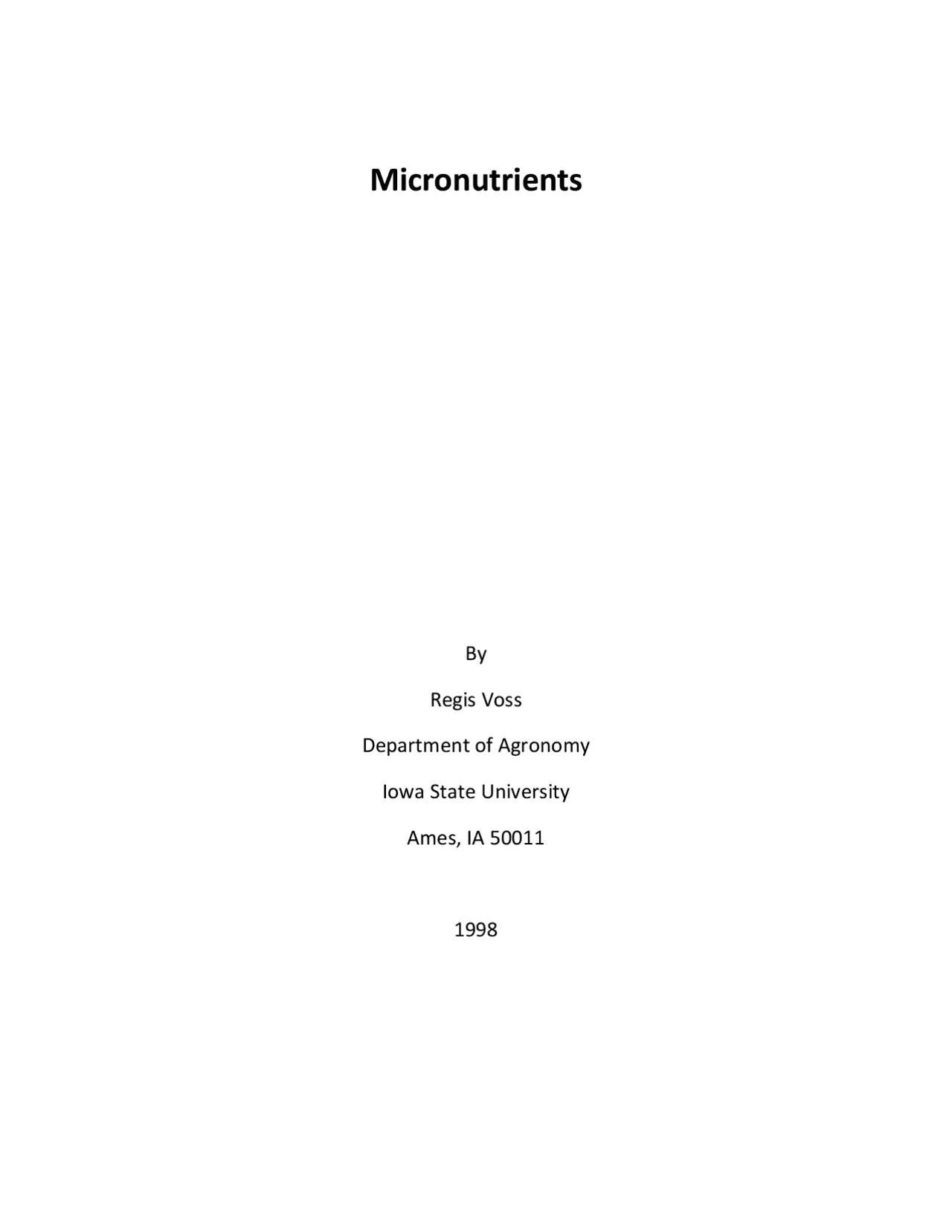 Micronutrients Slides Nutrition Docsity