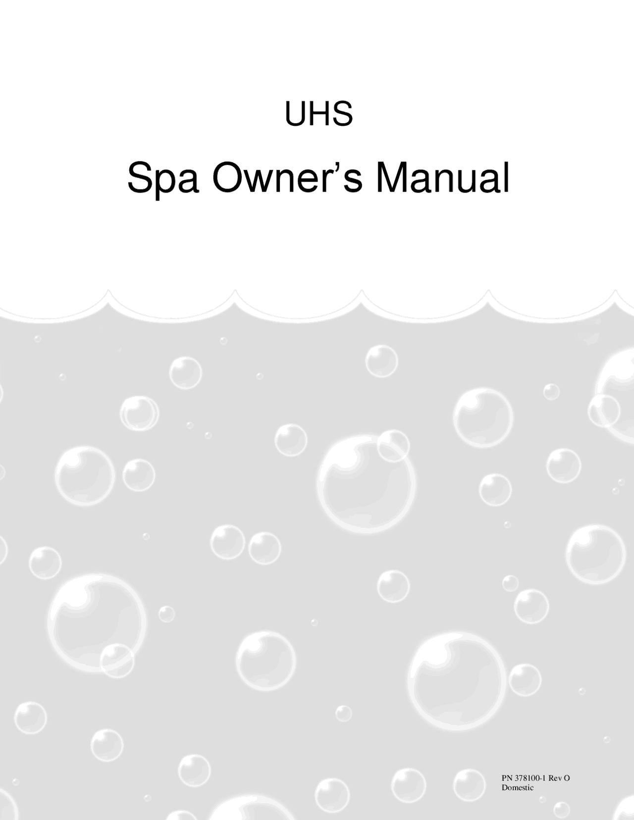Spa Owner's Manual | Lecture notes Chemistry | Docsity