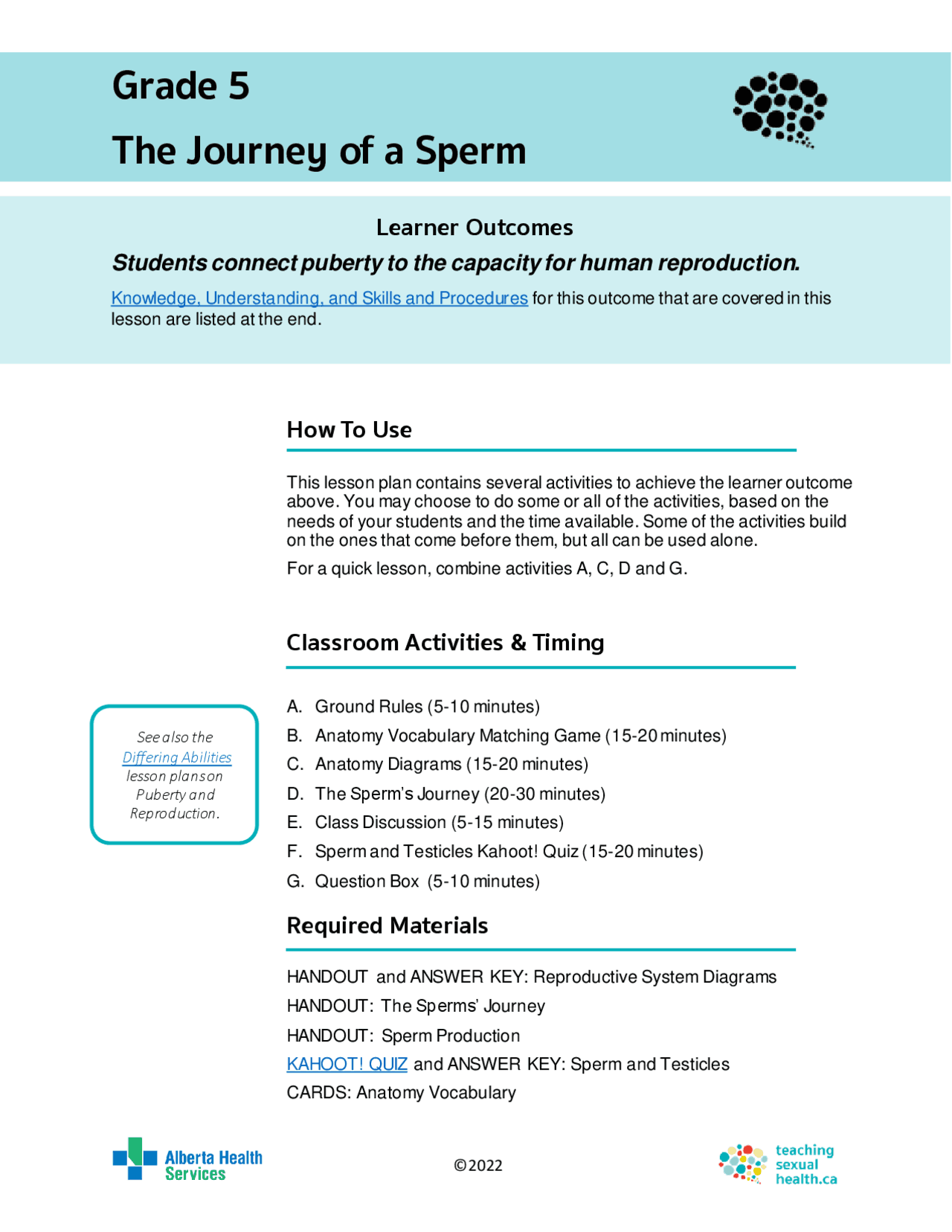 Grade 5 The Journey of a Sperm | Exams Anatomy | Docsity