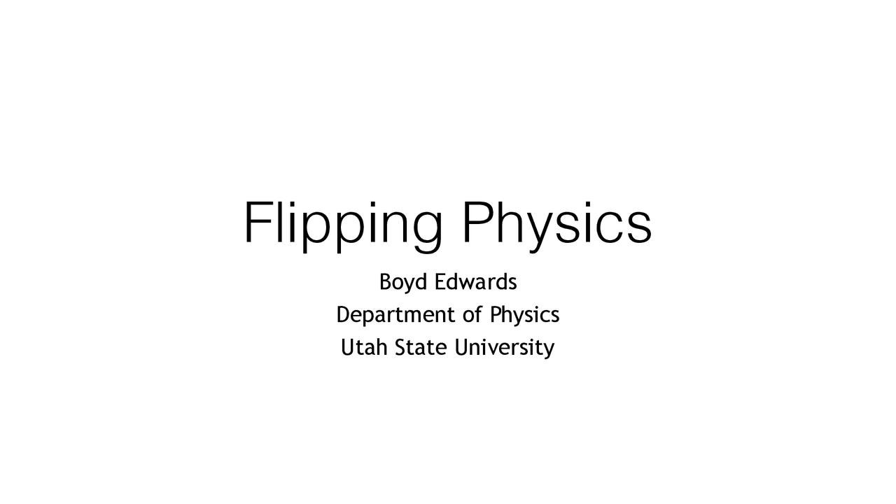 Flipping Physics Exercises Physics Docsity