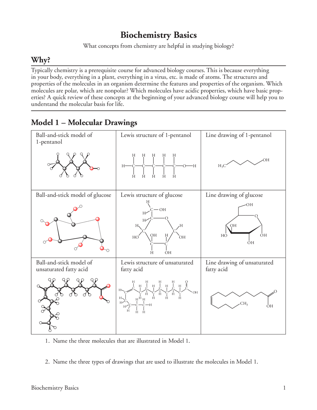 1-Biochemistry-Basics-S.pdf | Schemes and Mind Maps Biochemistry | Docsity