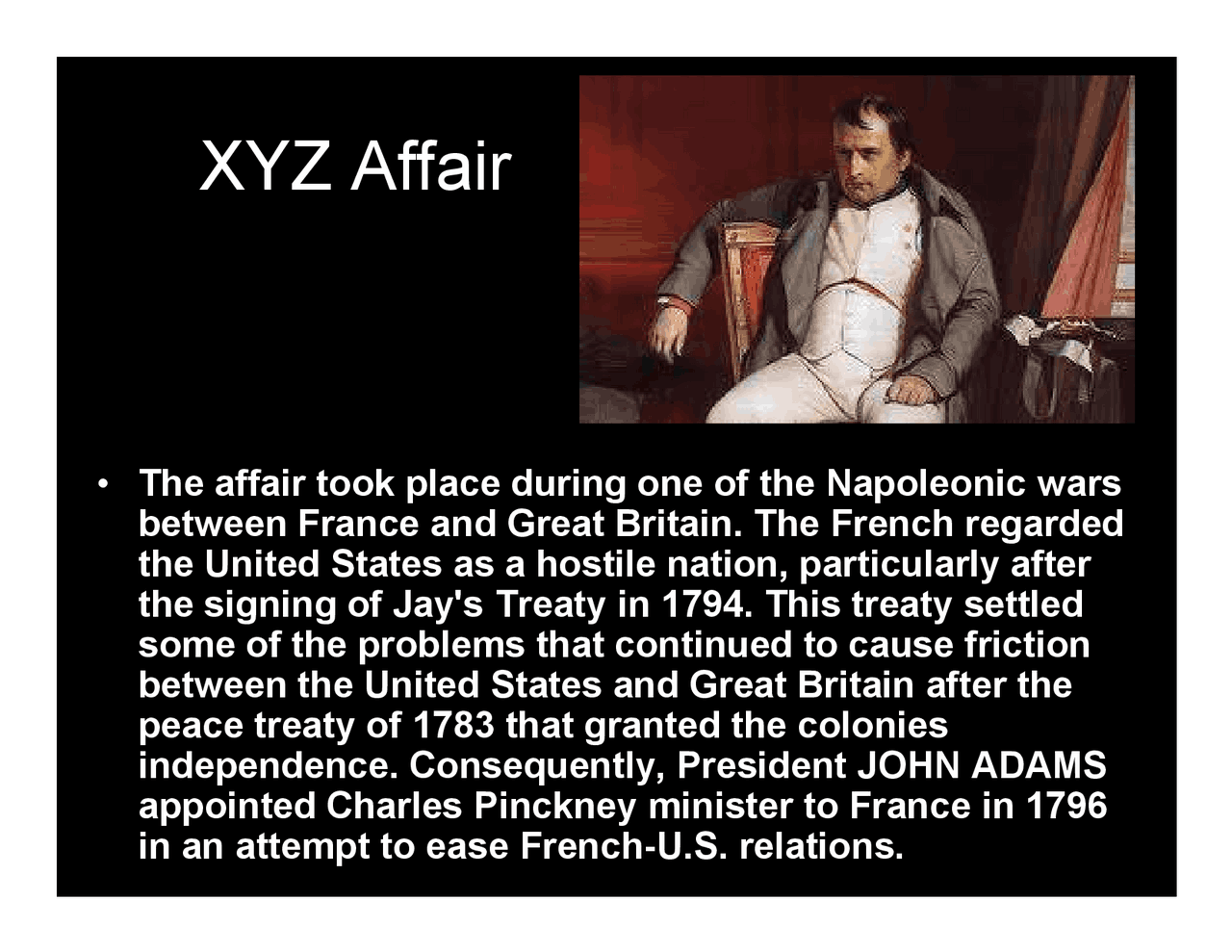 XYZ Affair | Exercises French | Docsity