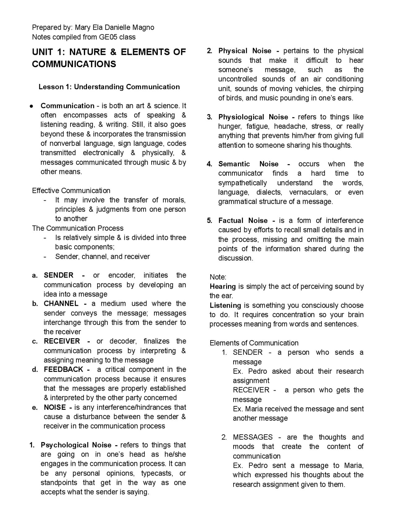 Purposive Communication - Modules 1 & 2 (Study Notes) | Study notes ...