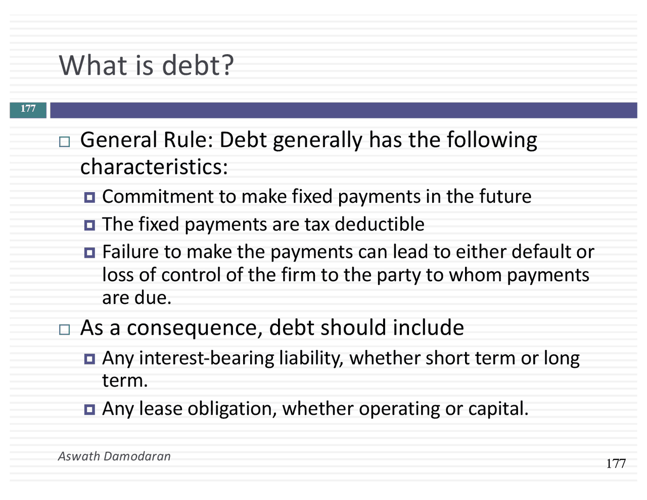 What is debt? | Summaries Accounting | Docsity