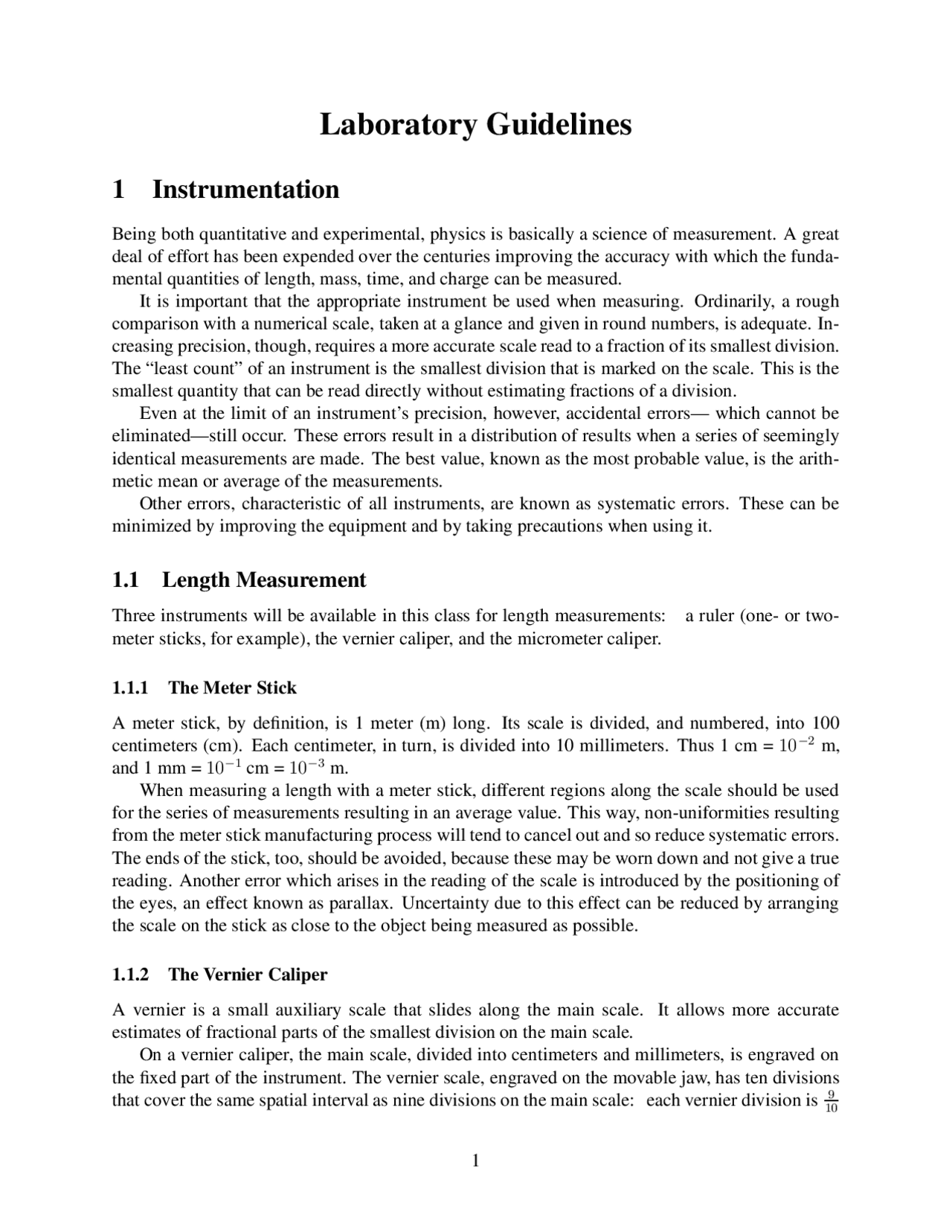 Laboratory Guidelines Exams Physics Docsity