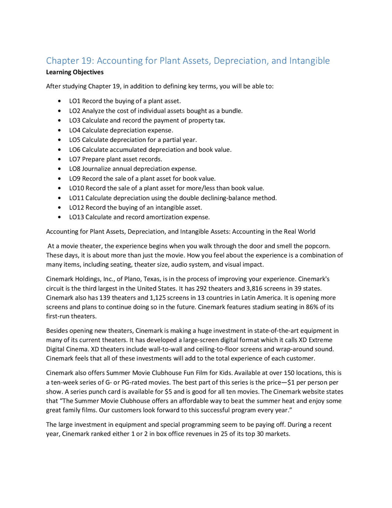 Accounting for Plant Assets, Depreciation, and Intangible | Lecture ...