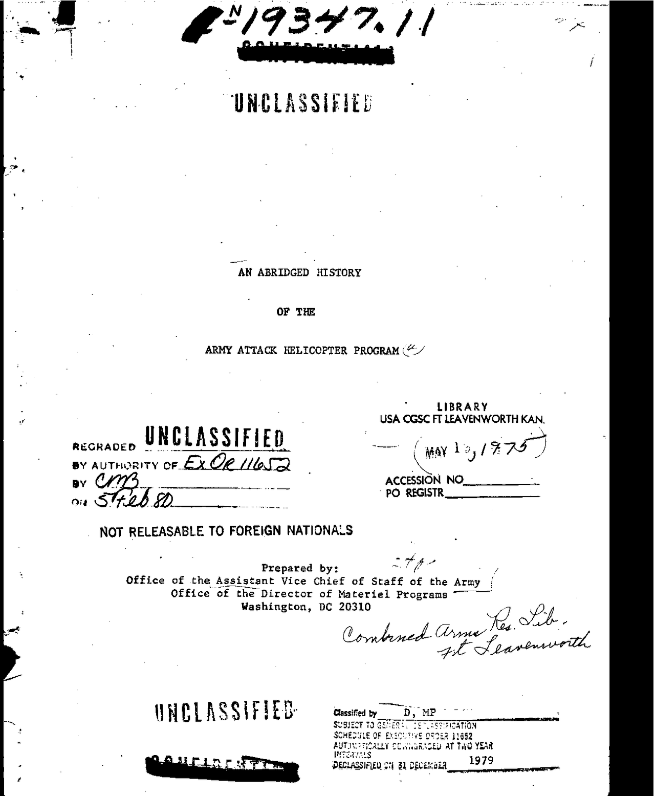 HISTORY OF ARMY ATTACK HELICOPTER PROGRAM | Slides History | Docsity