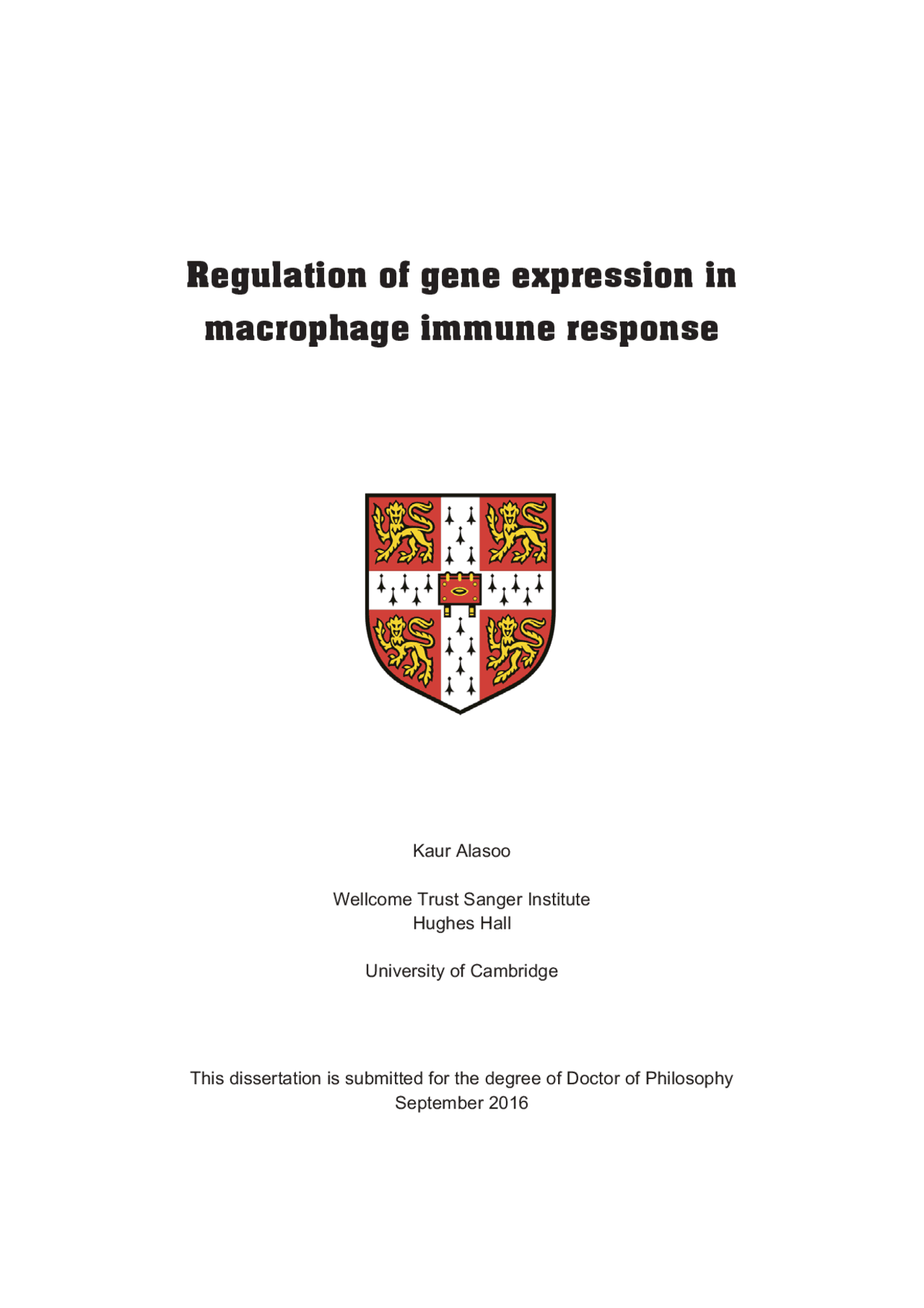 Regulation of gene expression in macrophage immune ... | Slides ...