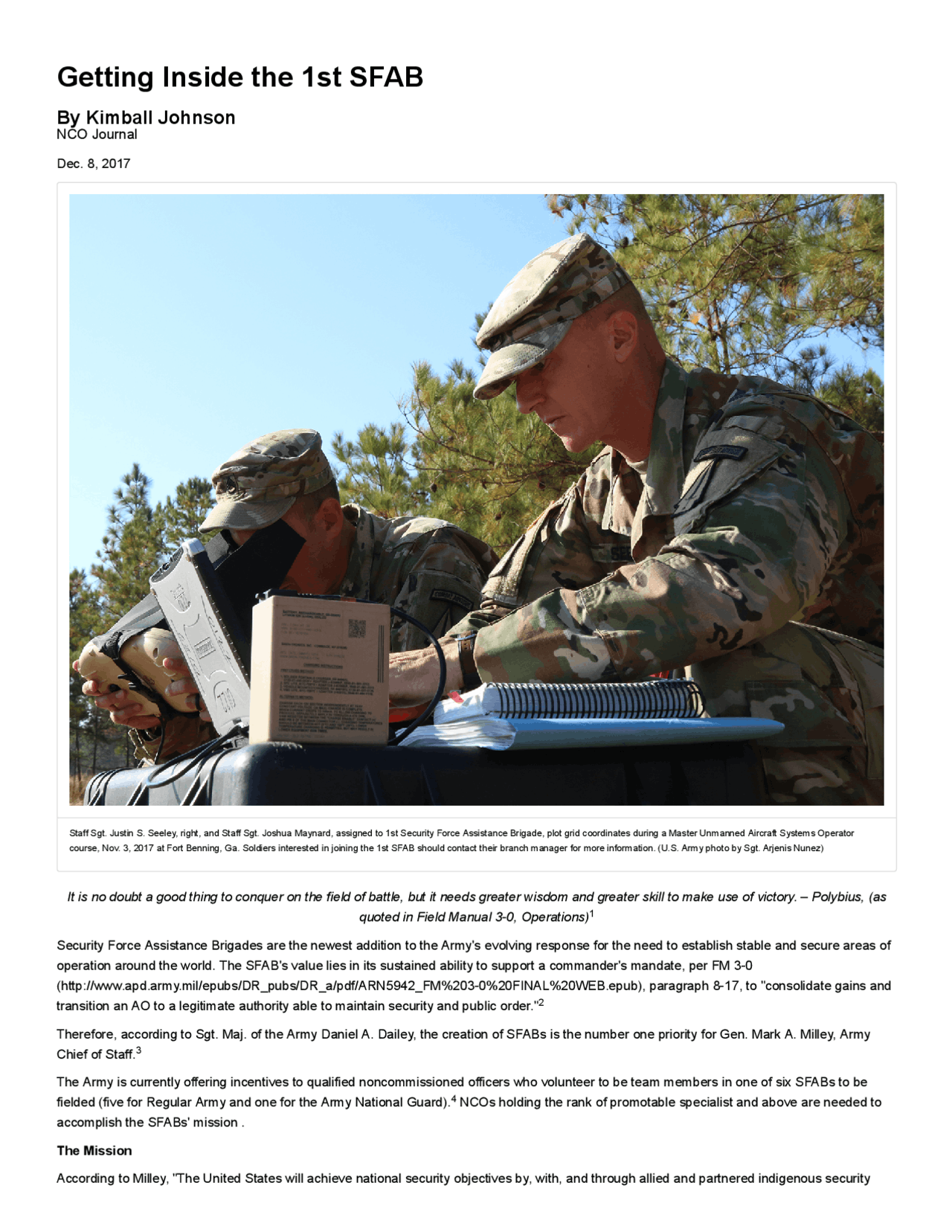 Getting Inside the 1st SFAB | Study notes Financial Management | Docsity