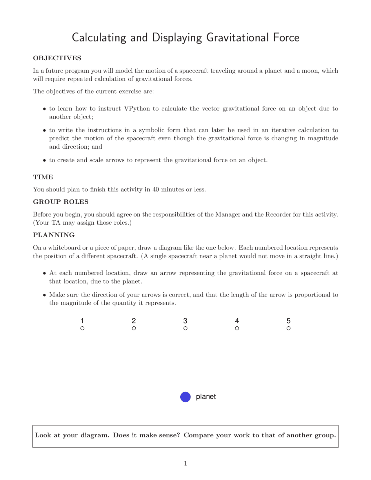 Calculating and Displaying Gravitational Force | Study notes Acting ...