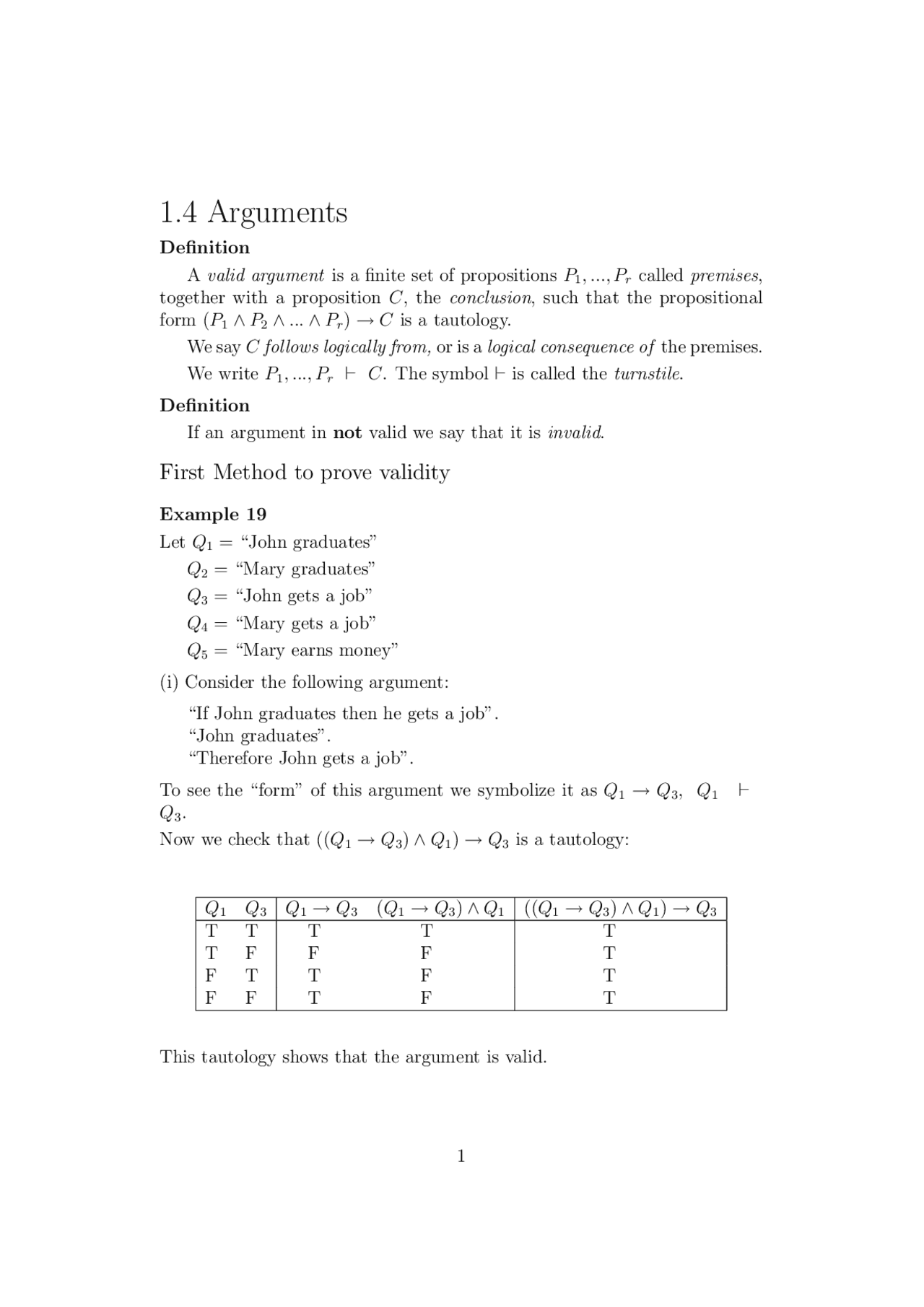 14 Arguments Schemes And Mind Maps Discrete Mathematics Docsity