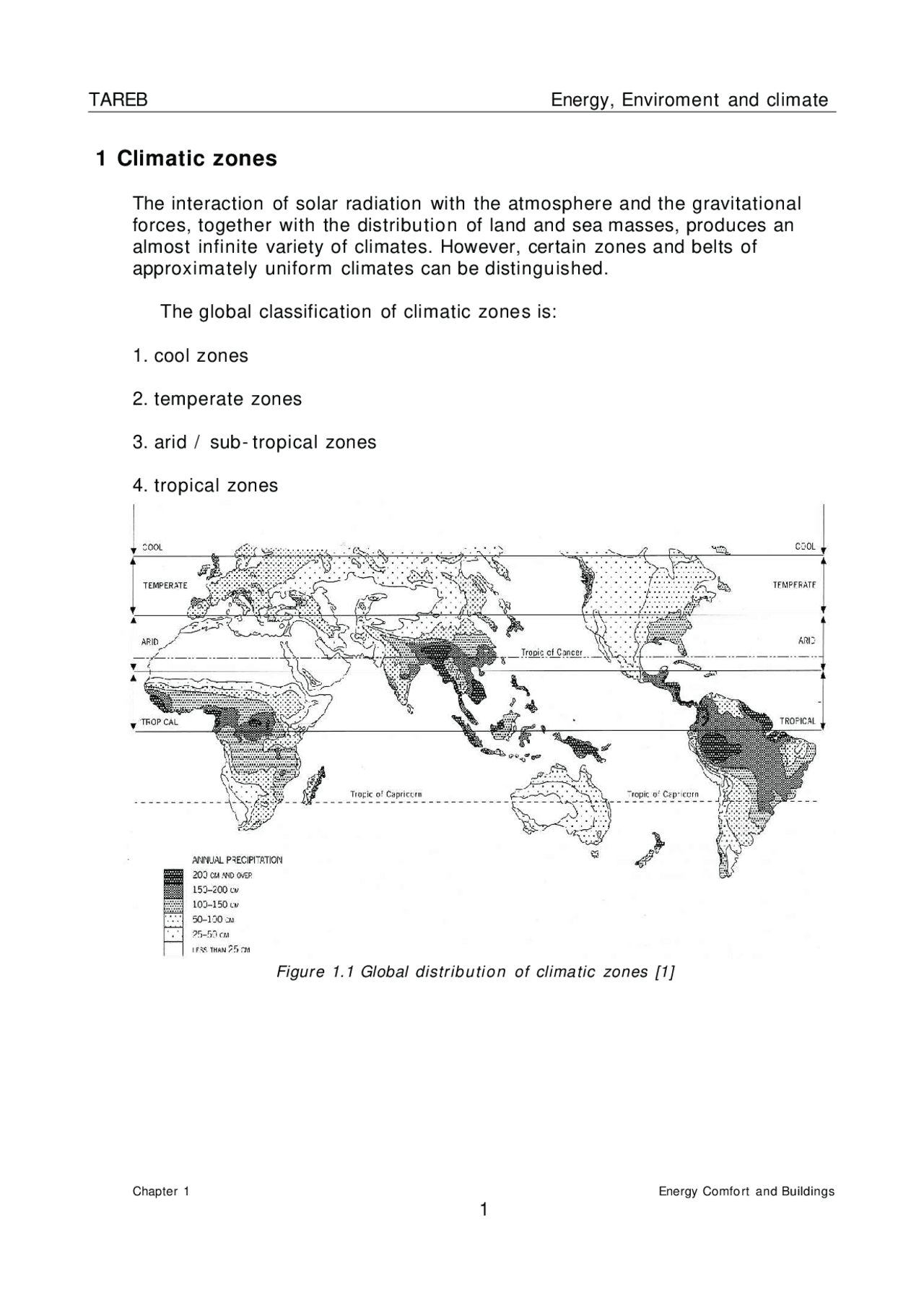 1 Climatic zones | Slides Literature | Docsity